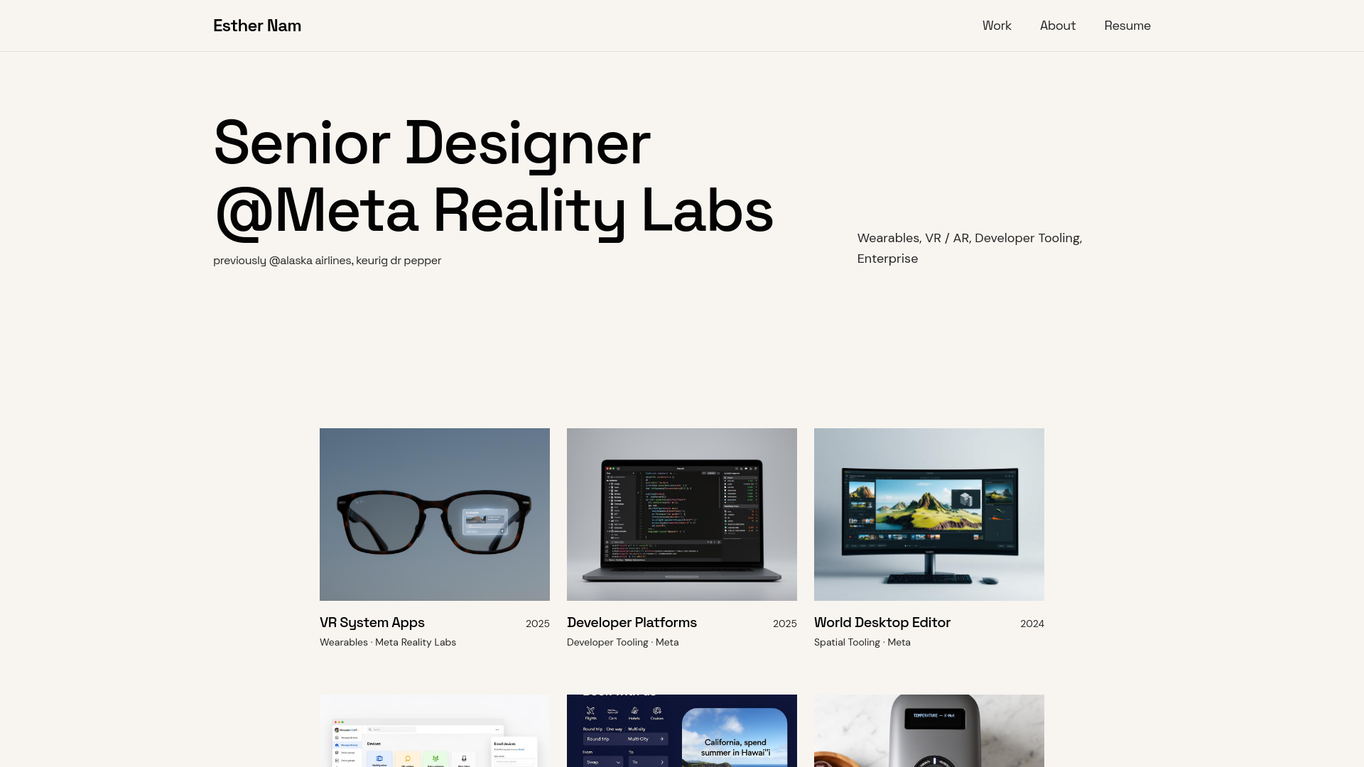 Esther Nam — Portfolio