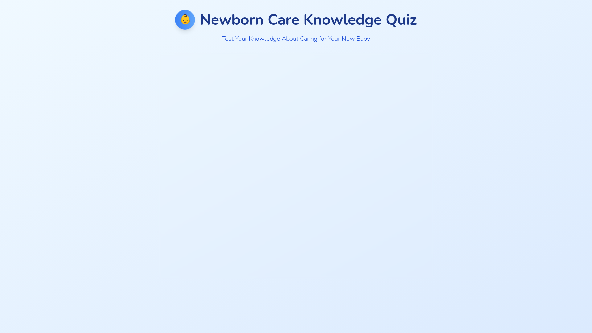 The Newborn Navigator Quiz