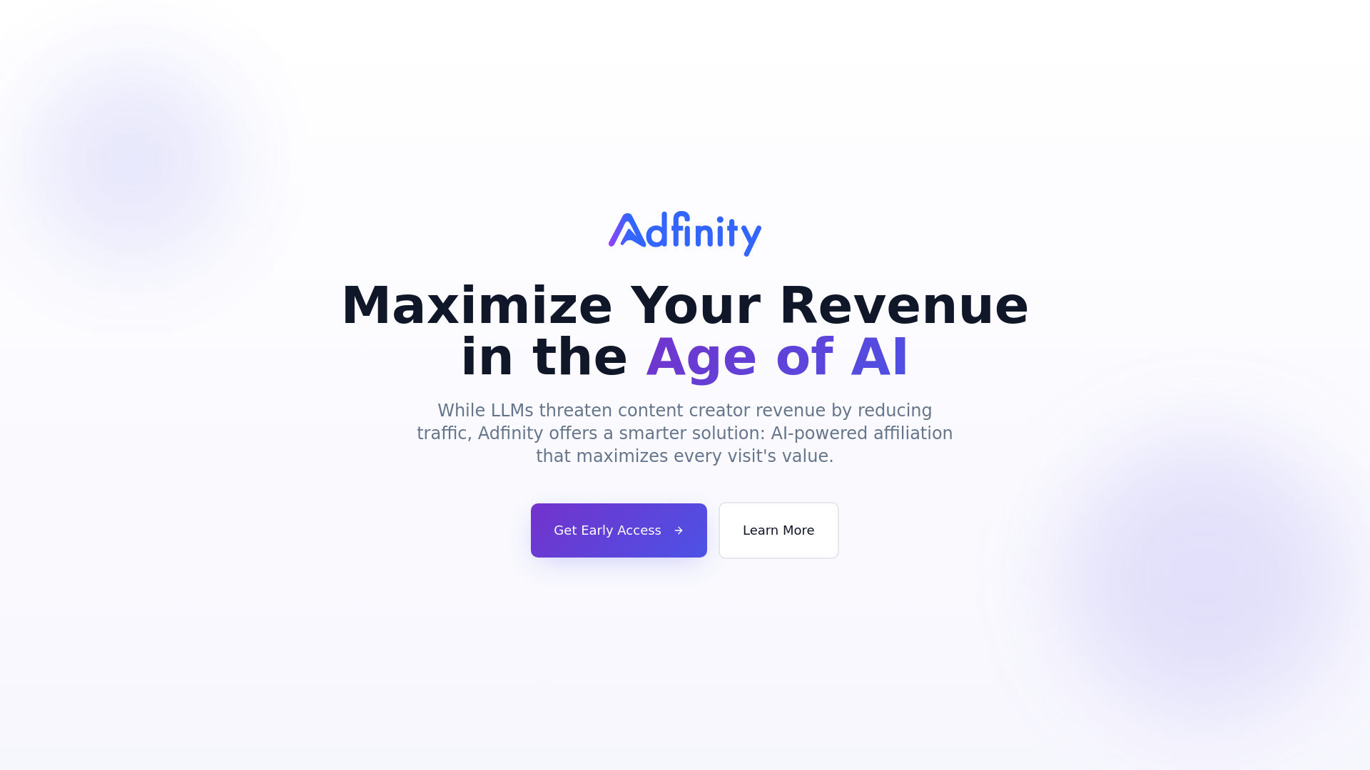 Adfinity.ai - Boost Revenue with AI-Powered Affiliation