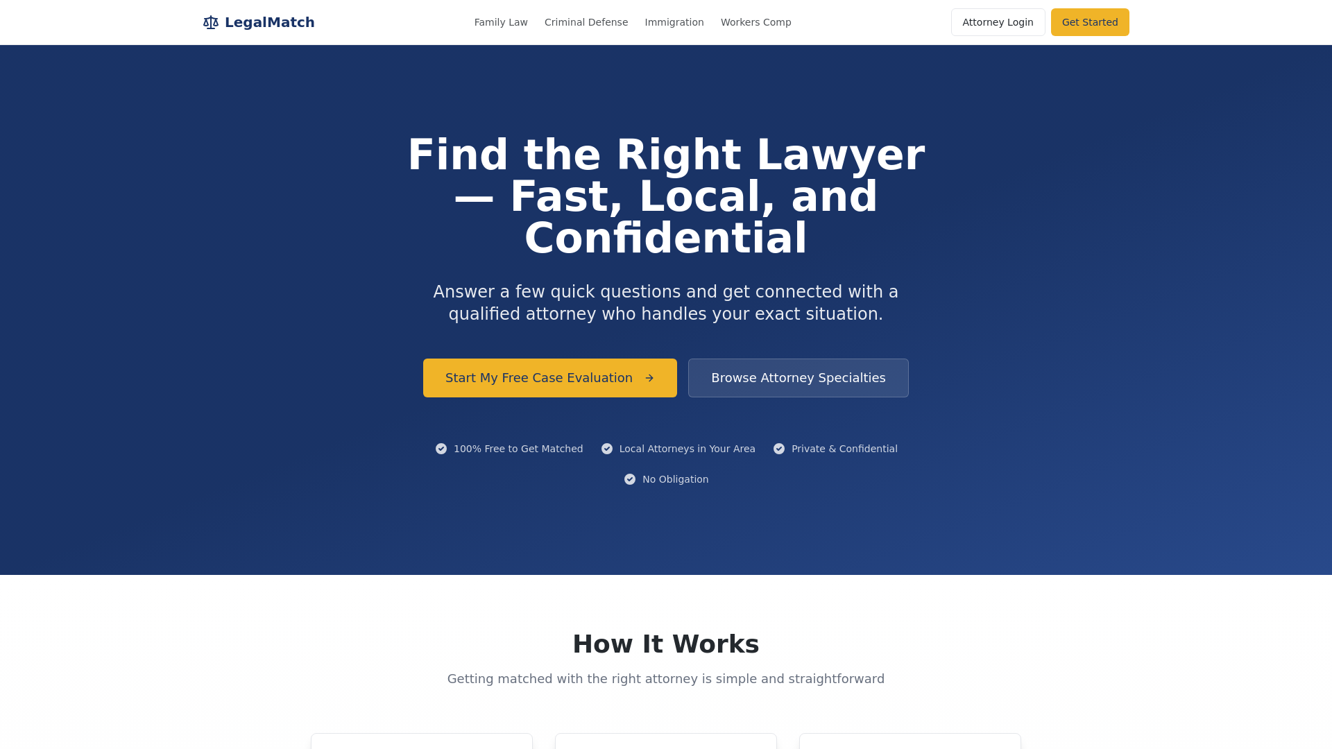 Attorney Login | Attorney Matching