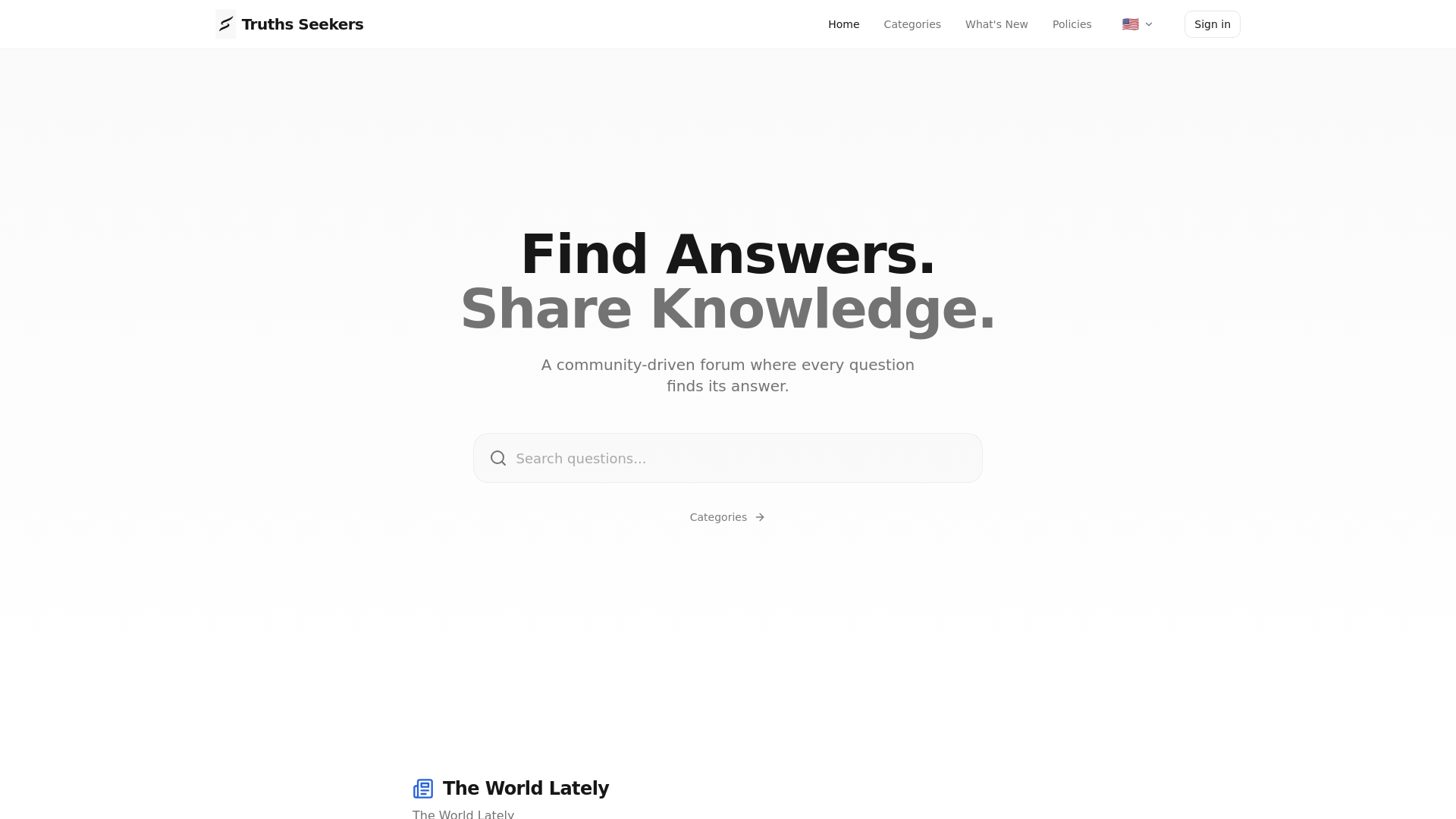 Truth Seekers - Find Answers, Share Knowledge