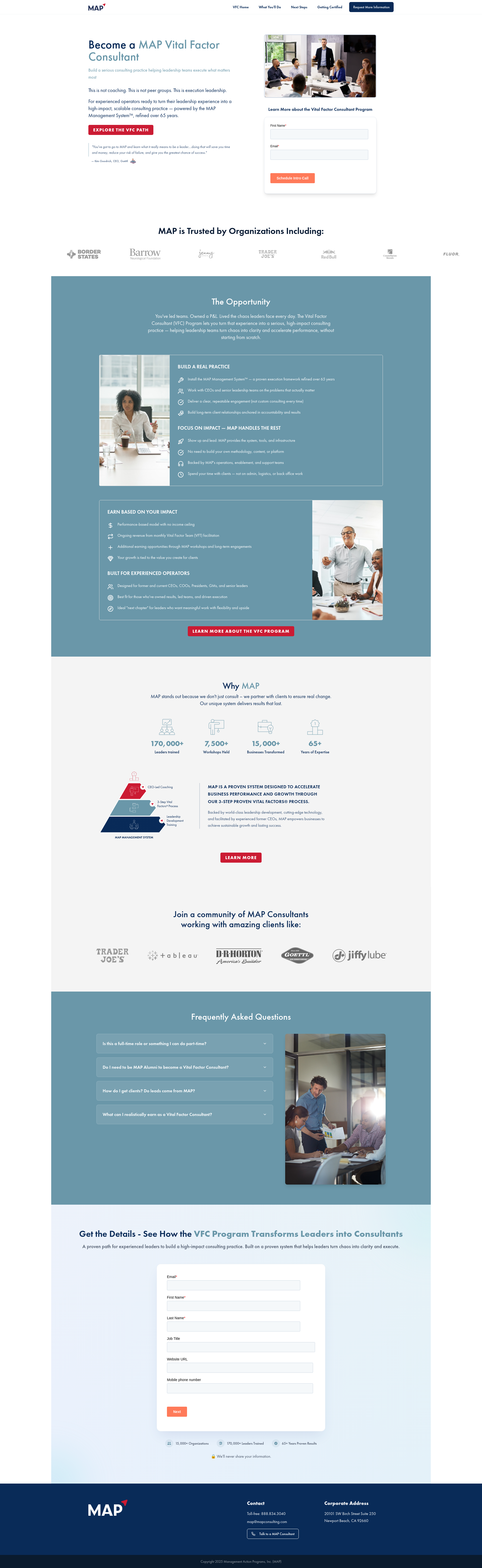 Become a MAP Vital Factor Consultant