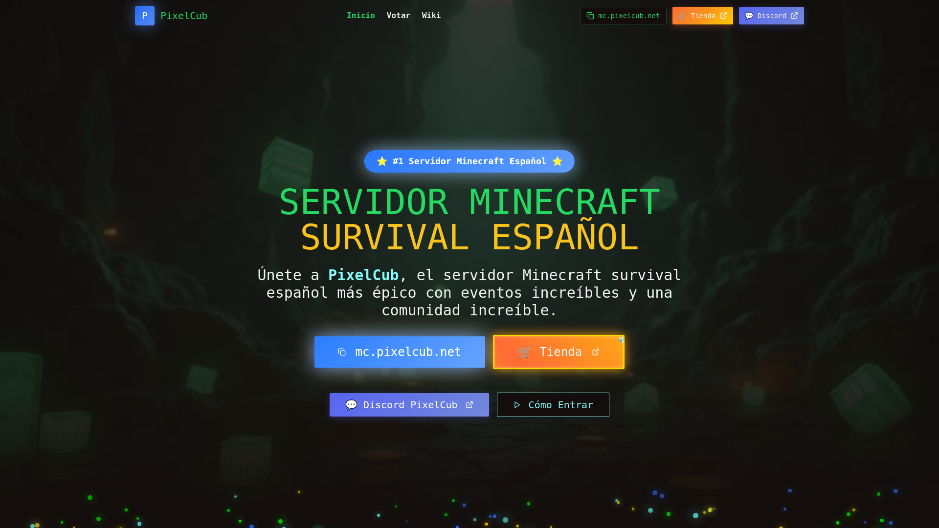 PixelCub - Servidor Minecraft Survival Español 1.21 | mc.pixelcub.net