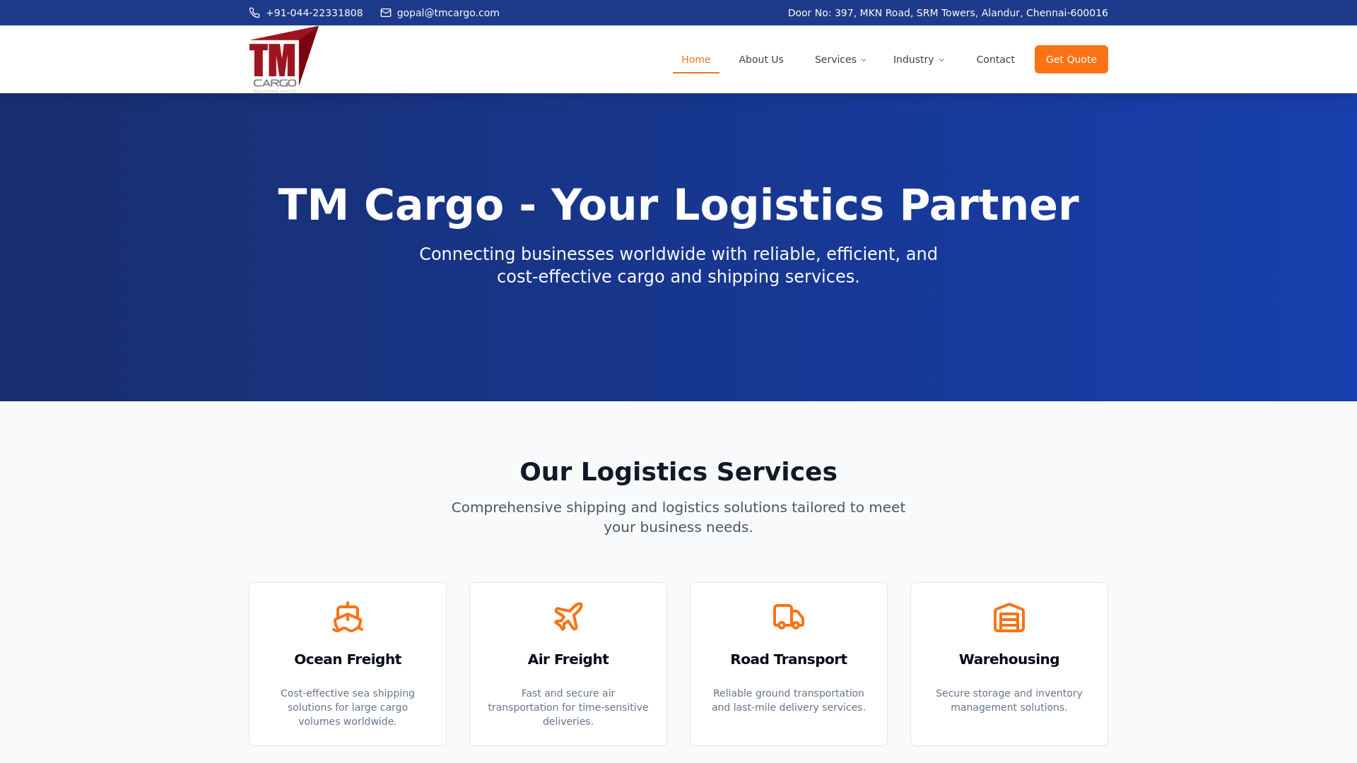 TMCargo - Global Logistics & Transportation Services