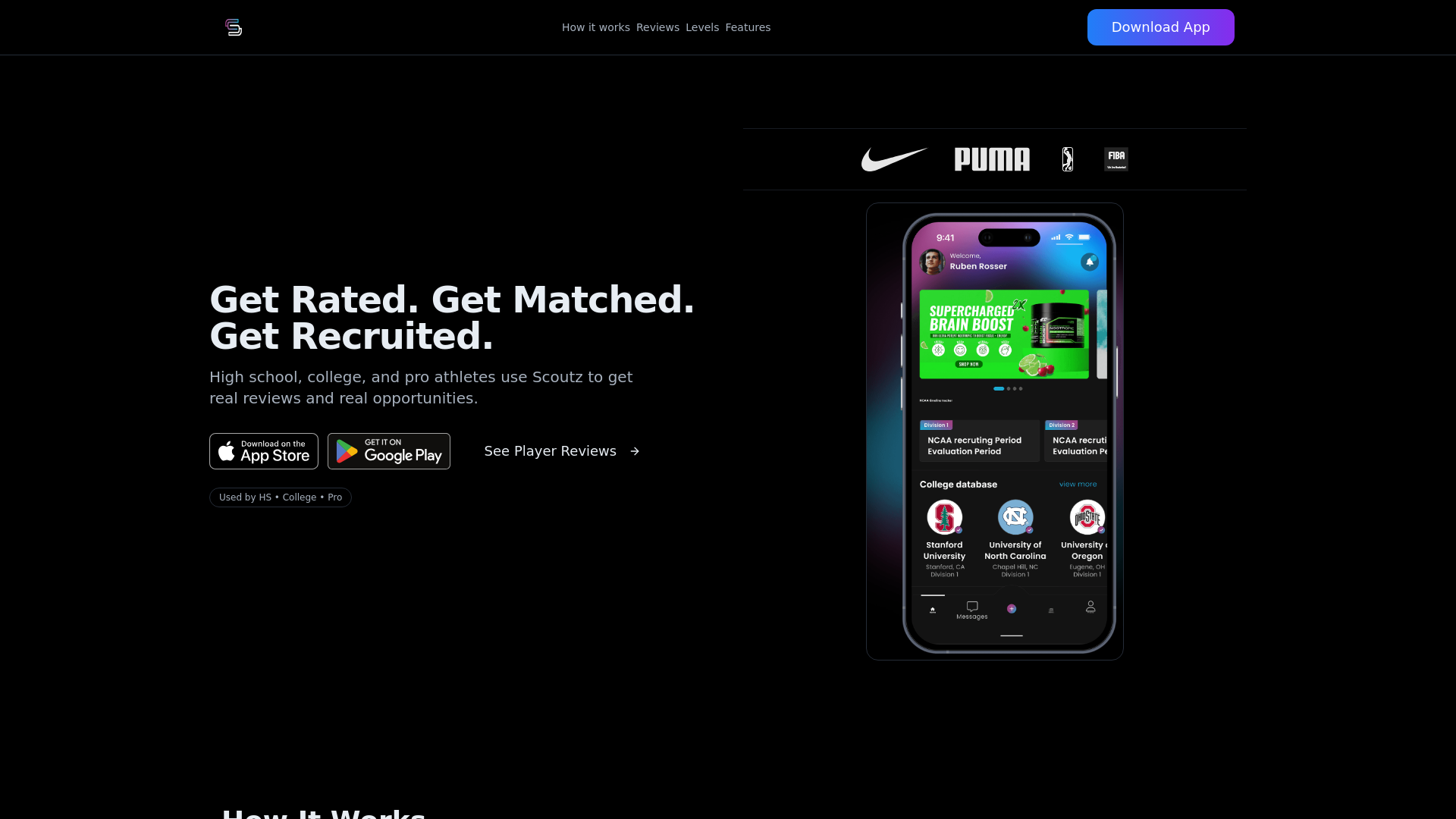 Scoutz: Get Rated. Get Matched. Get Recruited.