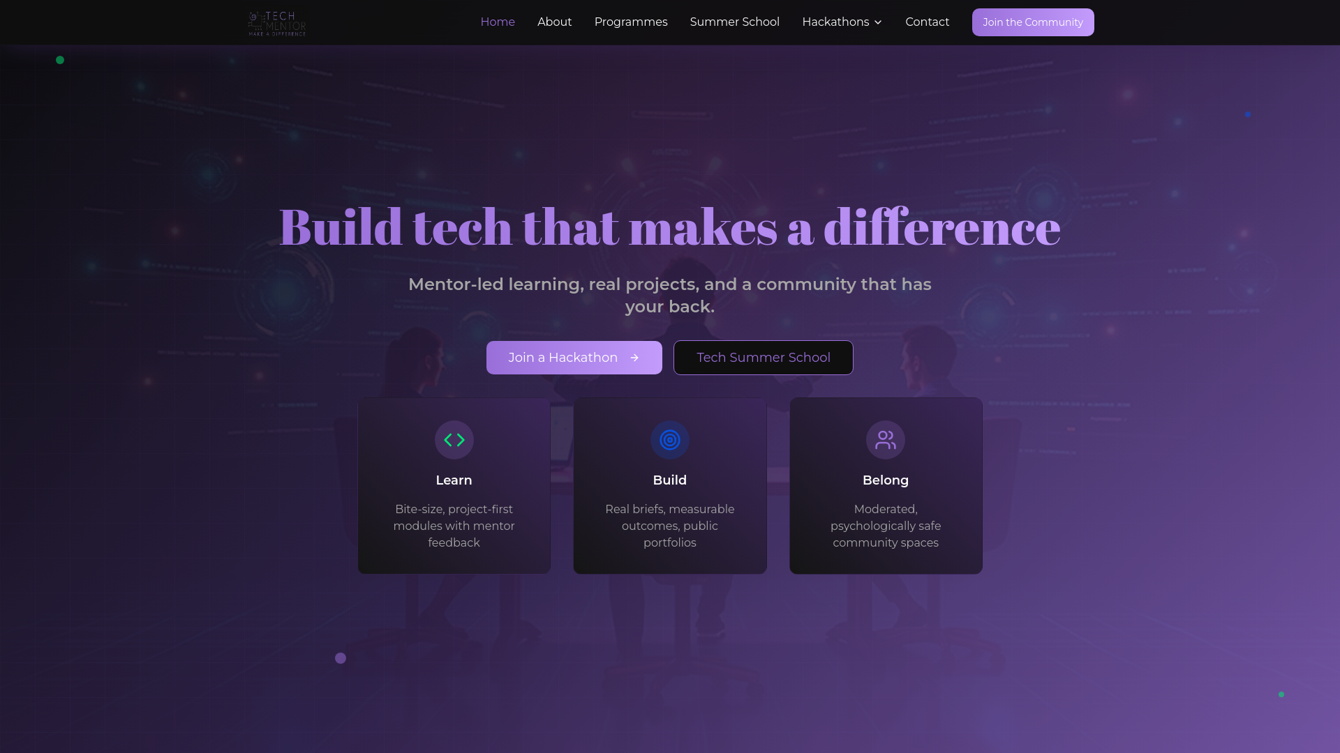 Tech Mentor - Build tech that makes a difference