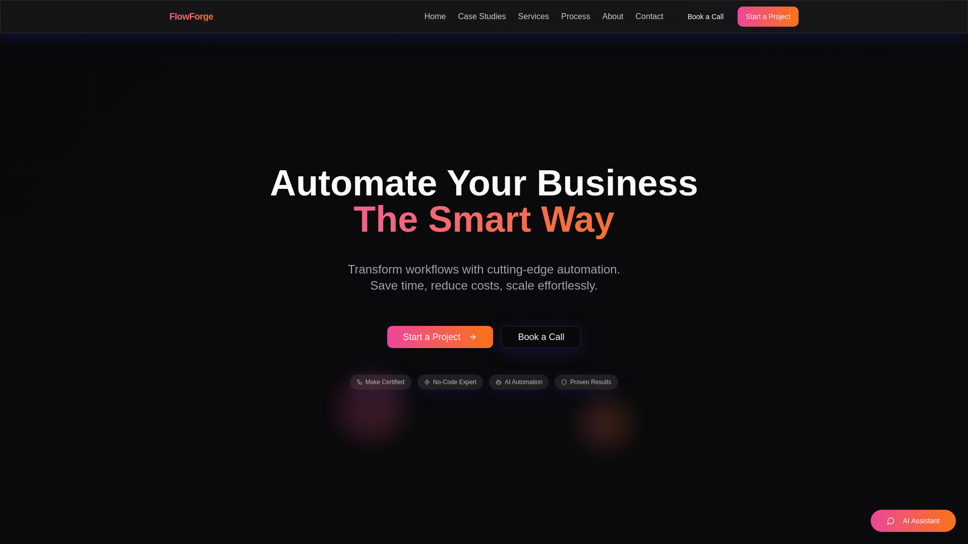 FlowForge - Premium Automation Agency | $125 Discovery Call