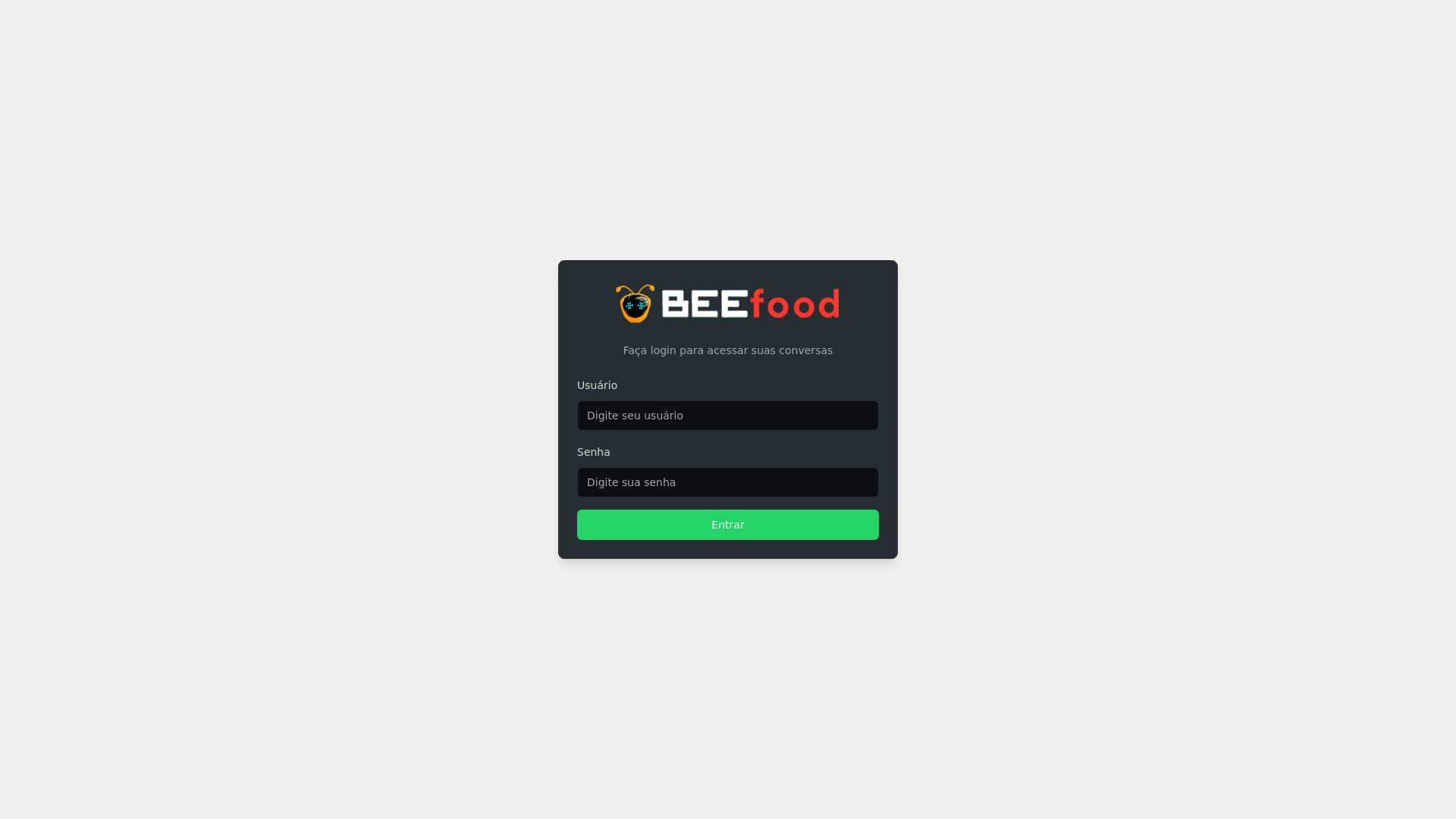BeeFood - WhatsApp BeeBot