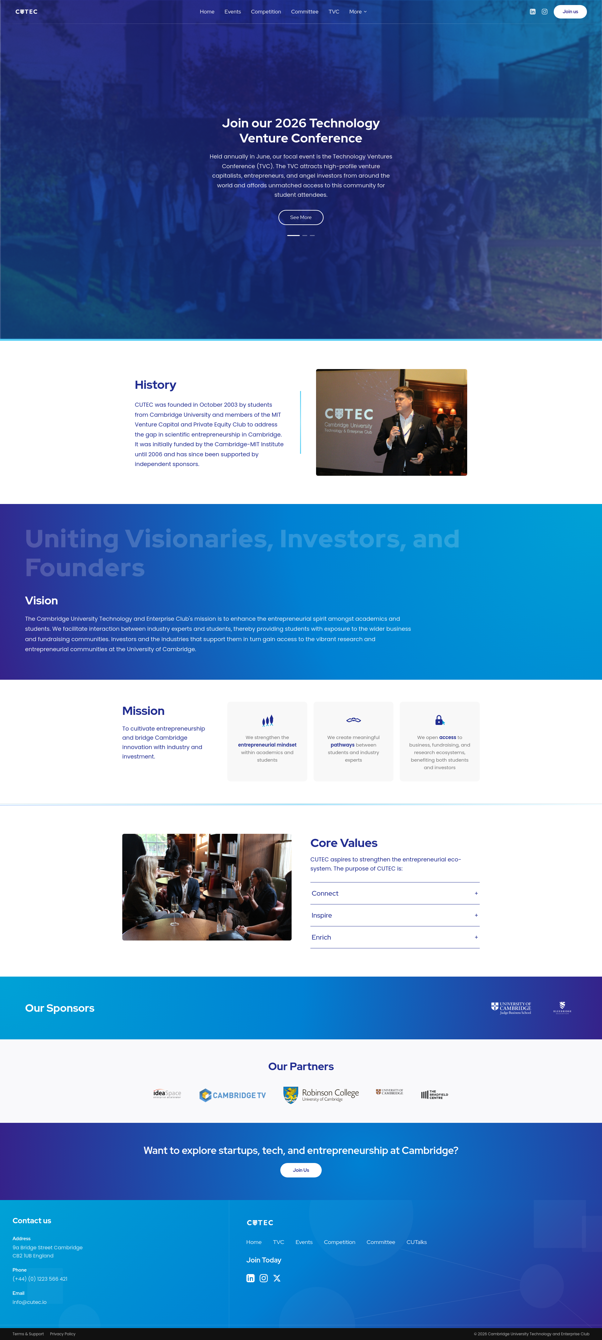 CUTEC – Cambridge University Technology & Enterprise Club