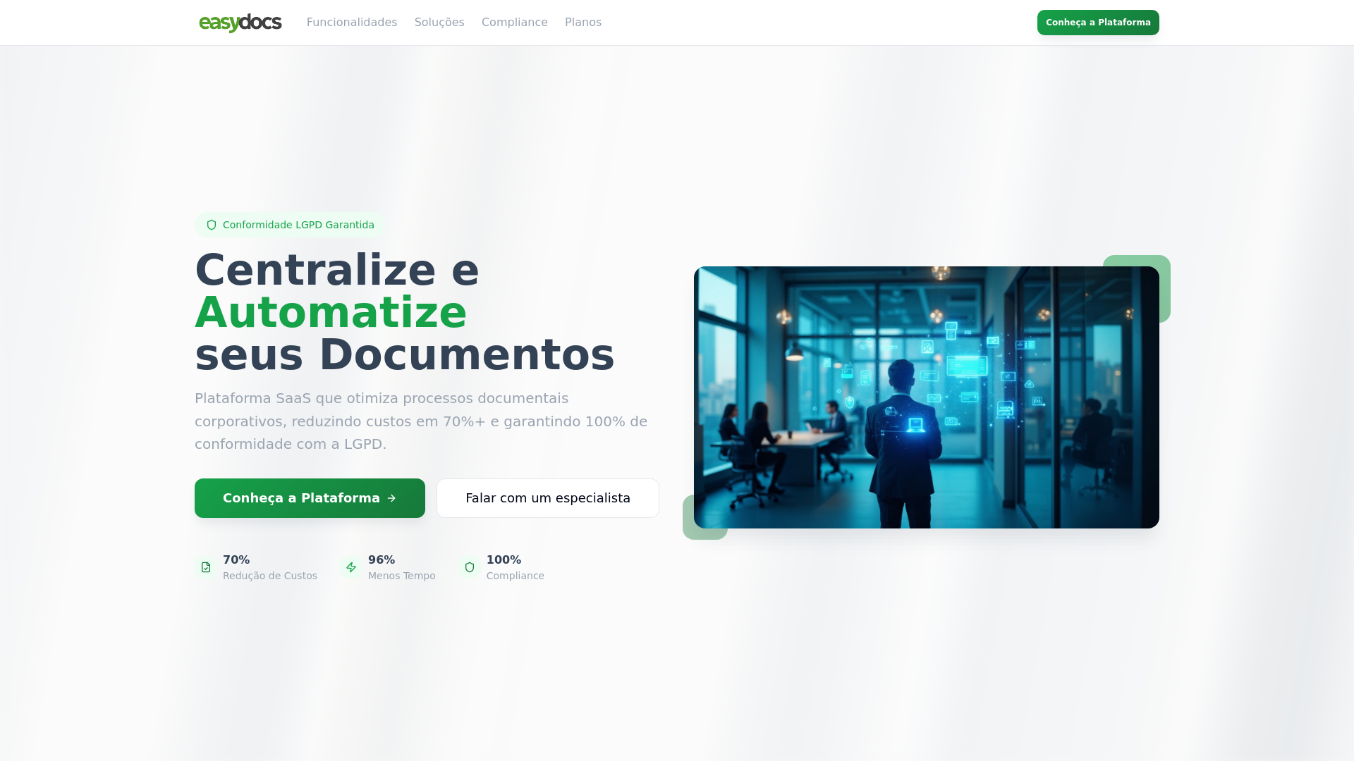 Easydocs - Plataforma SaaS de Gestão Documental Corporativa