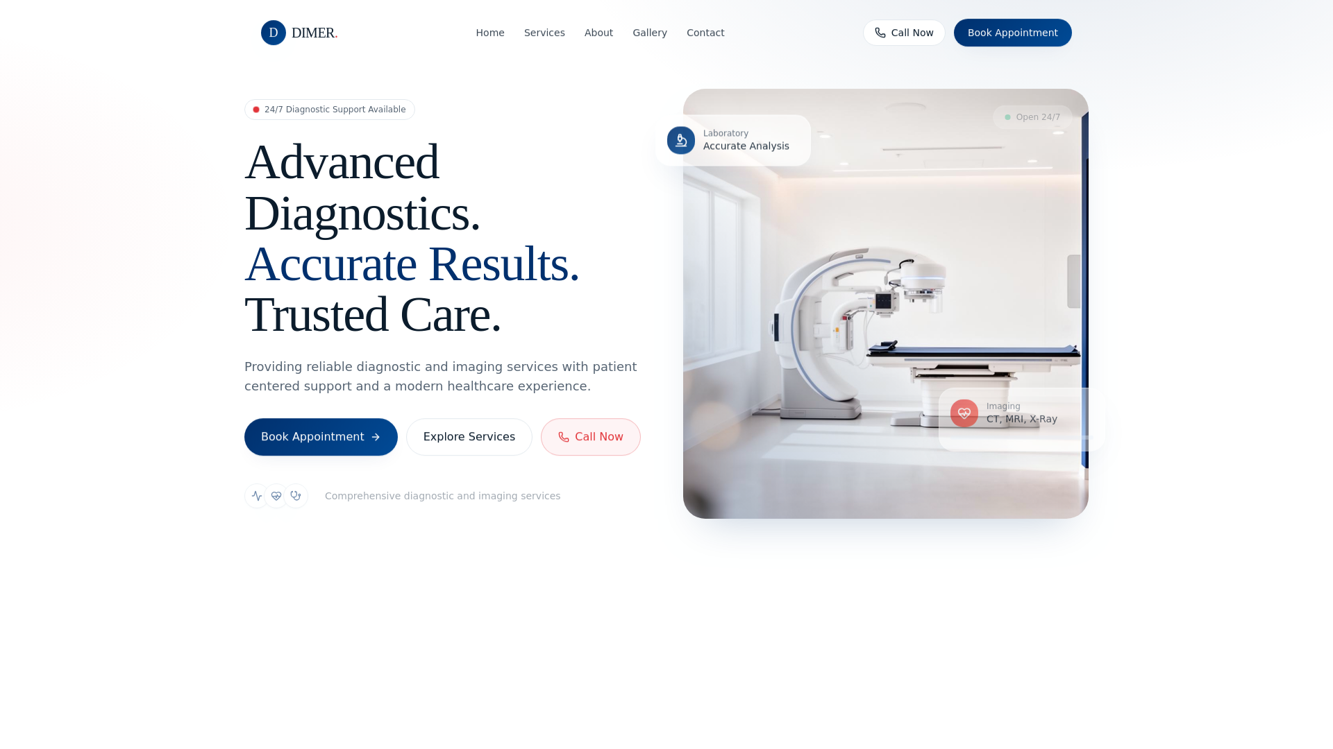 DIMER Health Services — Advanced Diagnostics & Imaging