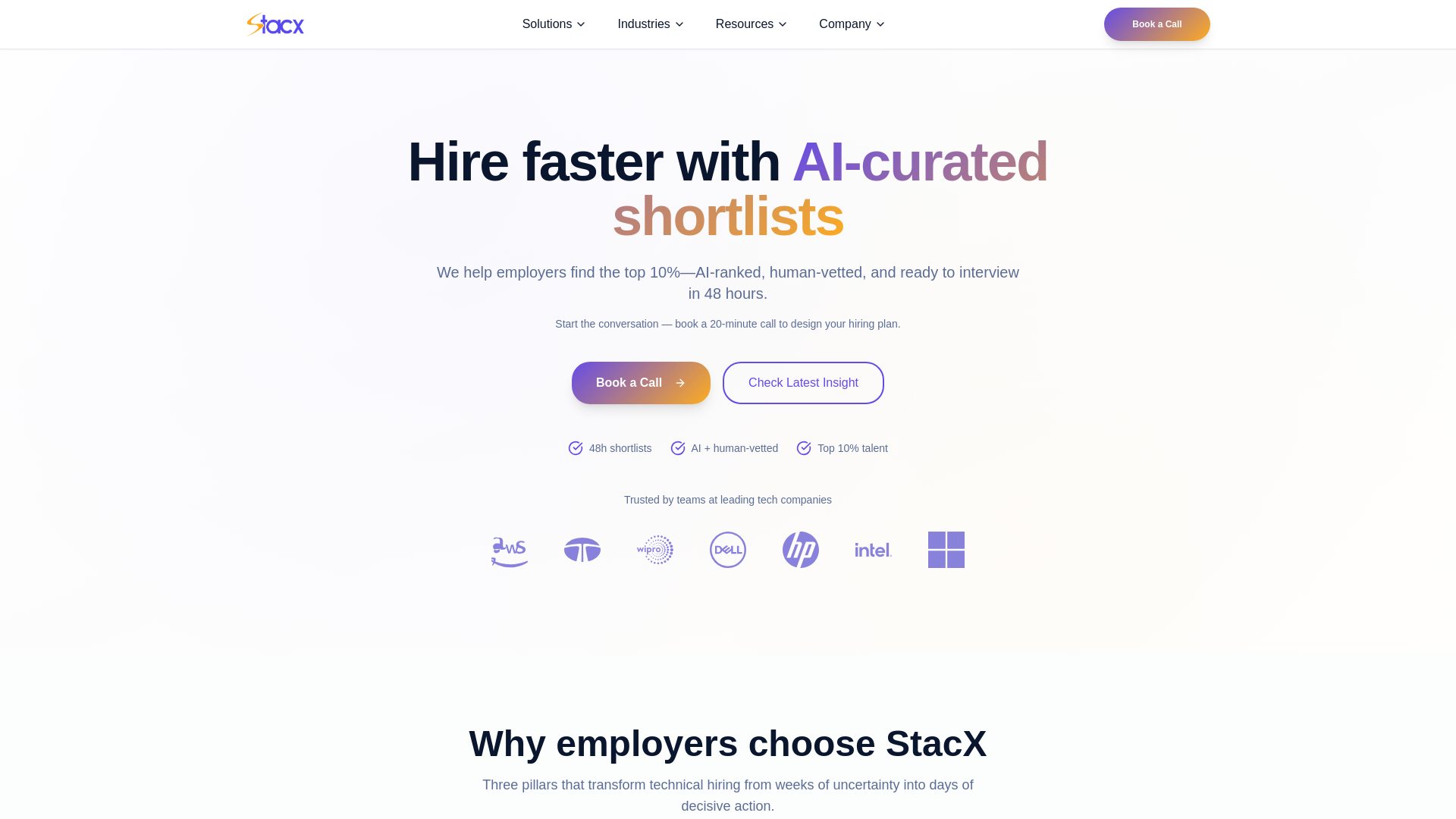StacX Talent - AI-First Hiring. Human-Ready Talent.