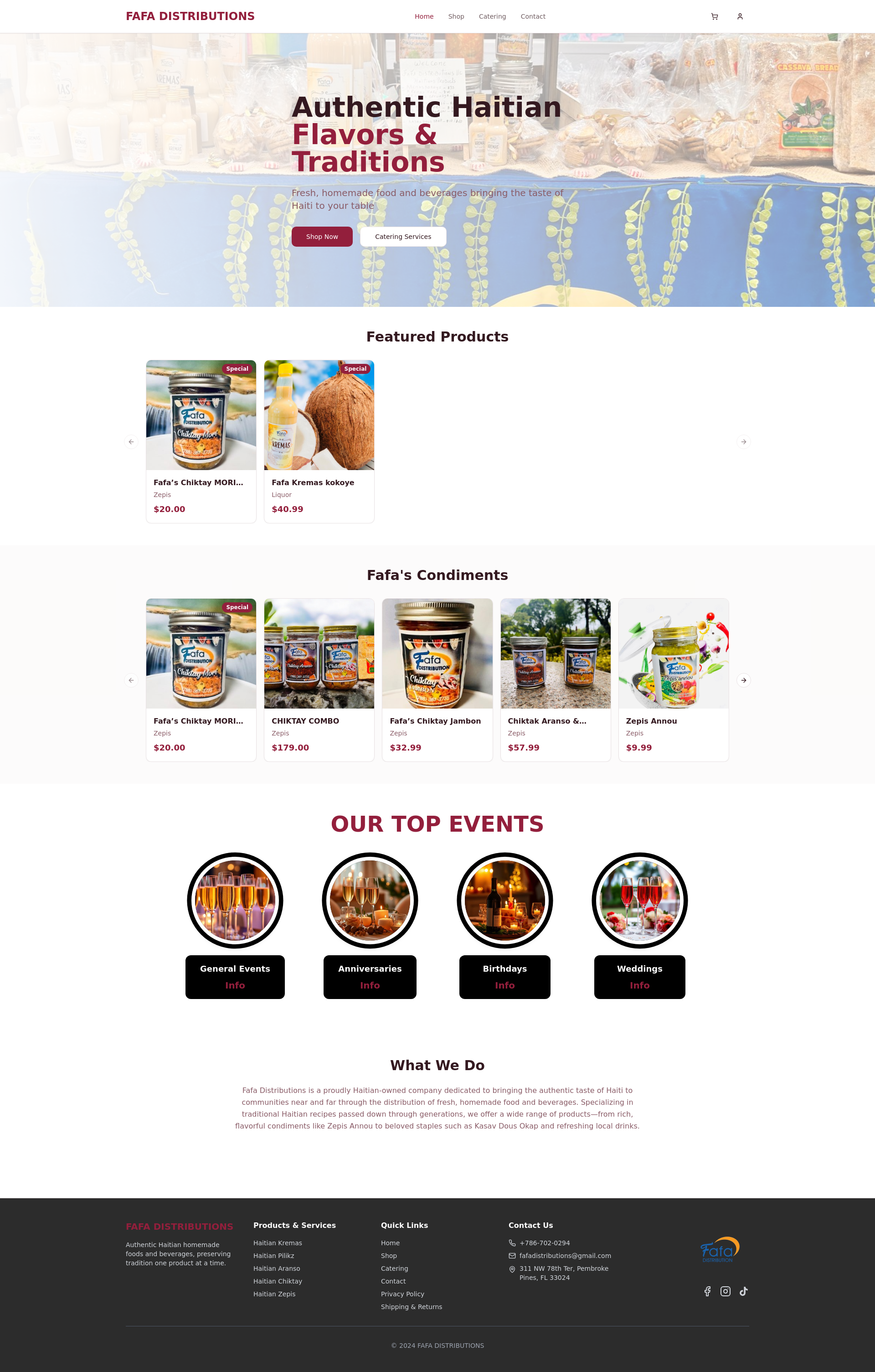 FAFA DISTRIBUTIONS - Authentic Haitian Food & Beverages