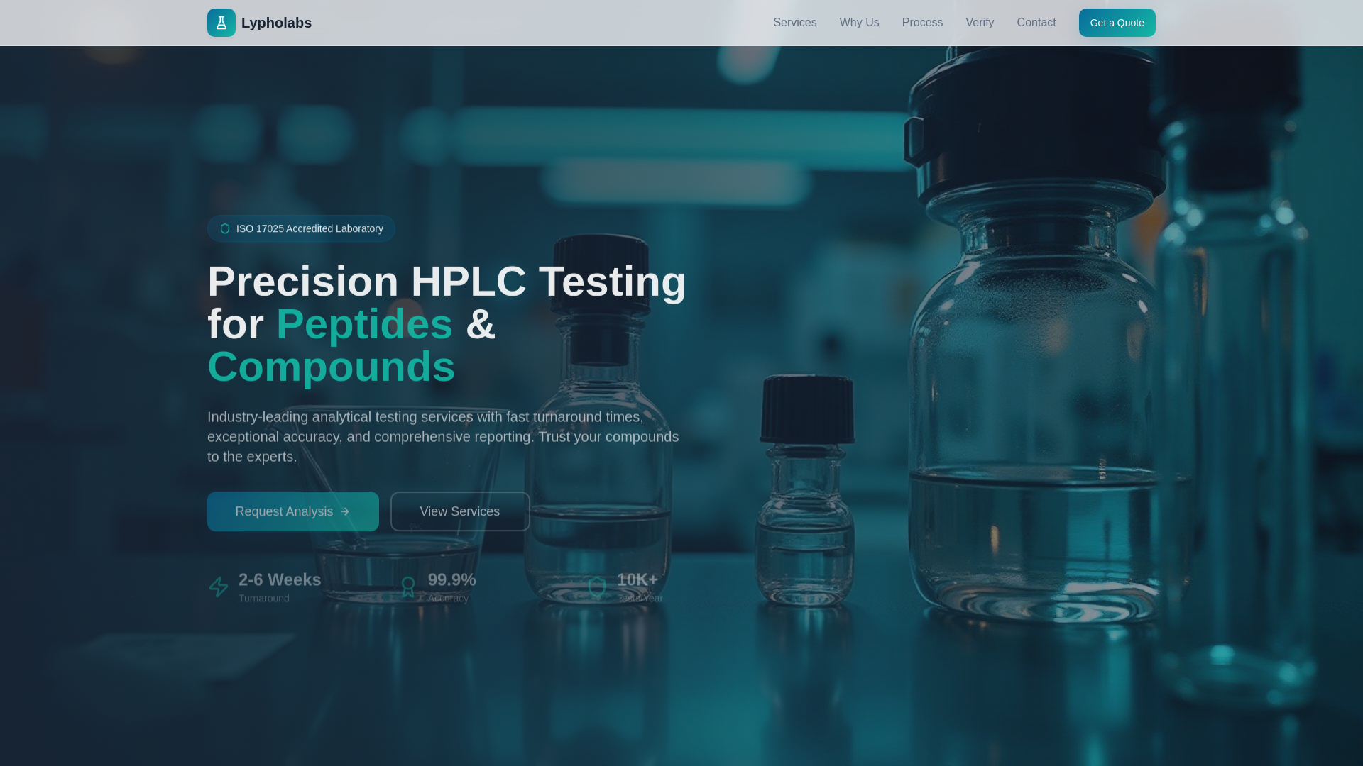 Lypholabs | Precision HPLC Testing for Peptides & Compounds