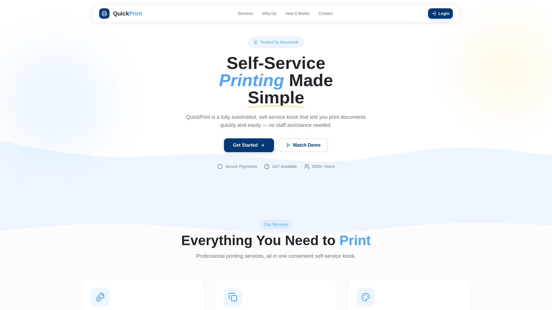 QuickPrint - Premium Printing Services
