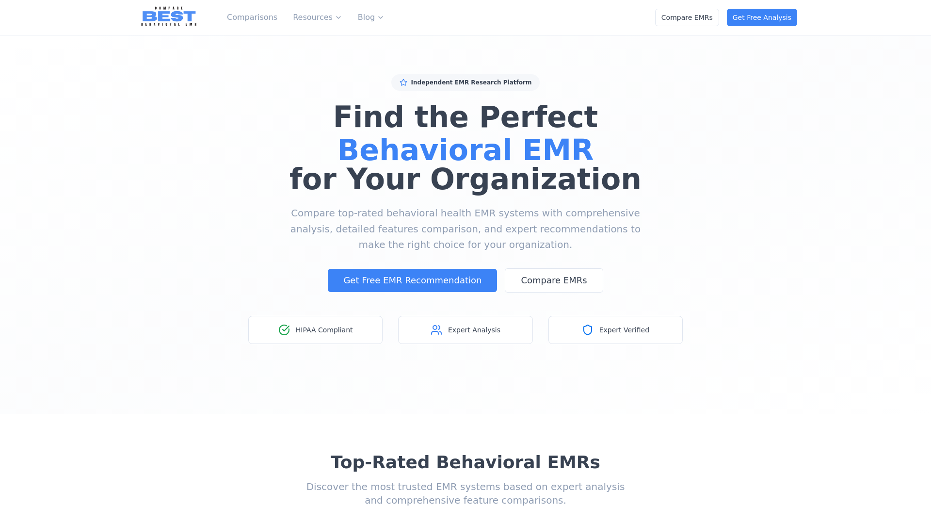 Best Behavioral Health EMR Software 2025 | Compare Top EHR Systems