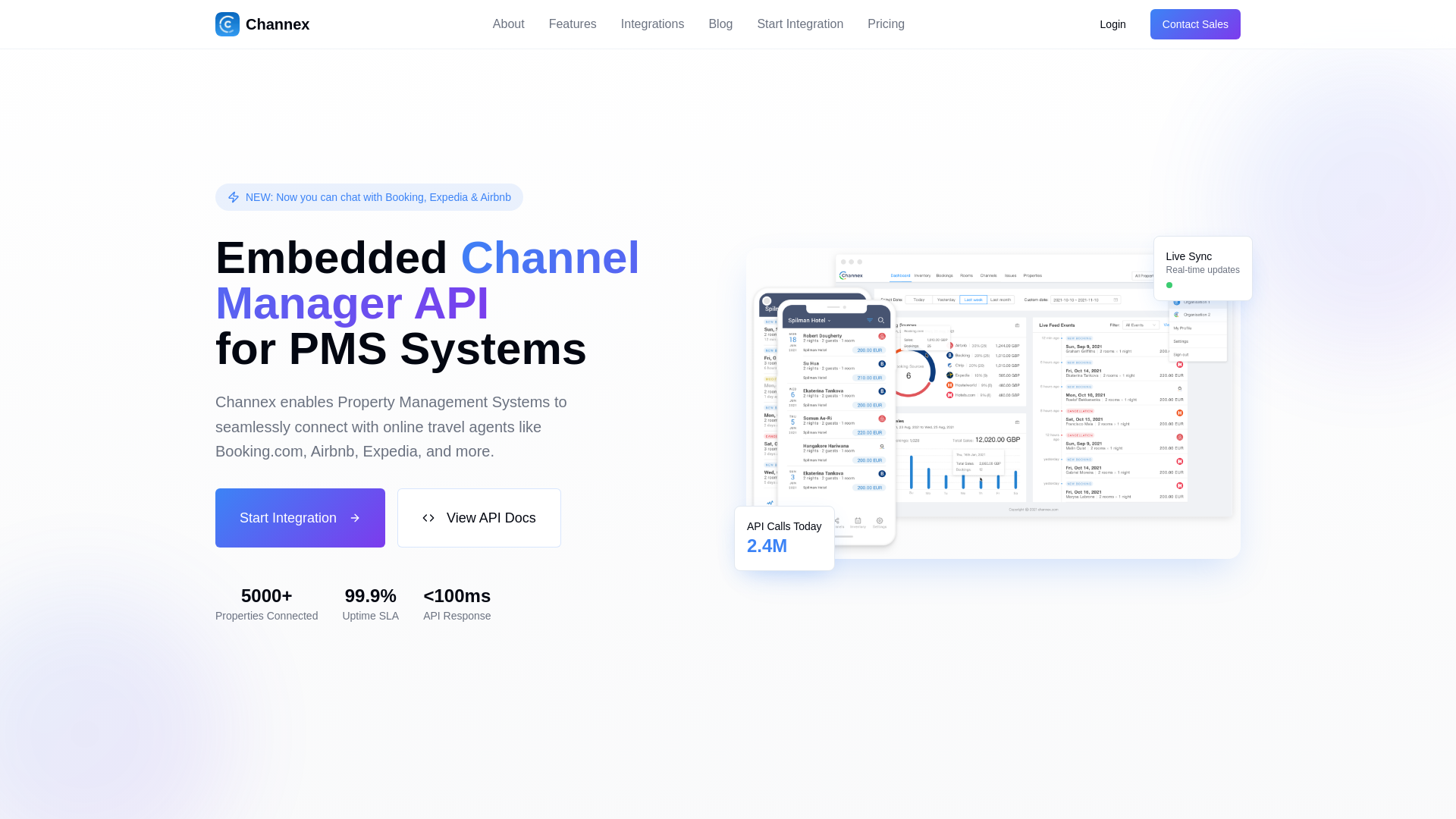 Channel Manager API for PMS Systems | Channex White Label Solution