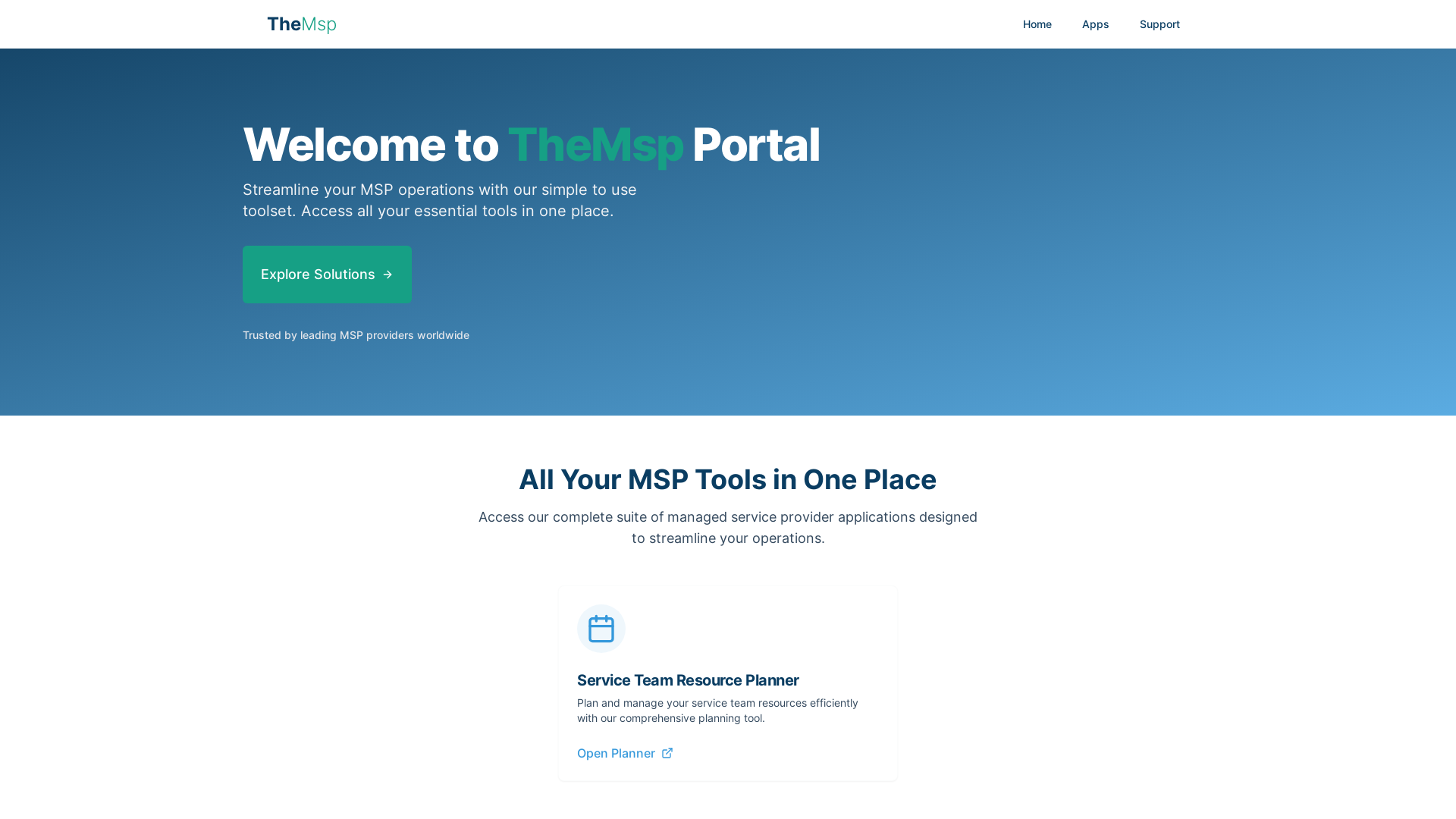 TheMsp - MSP Portal Hub