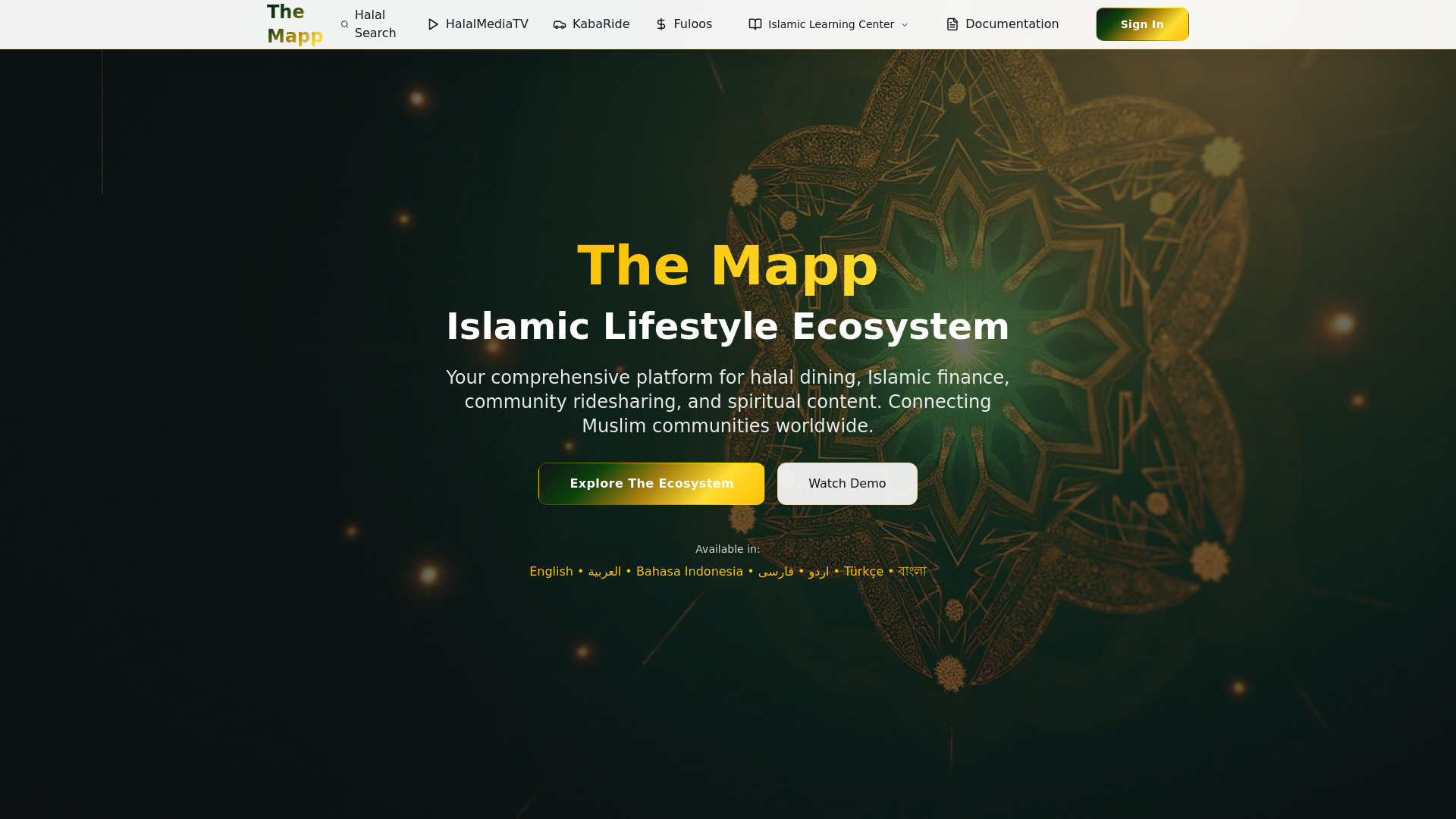 The Mapp - Islamic Lifestyle Ecosystem