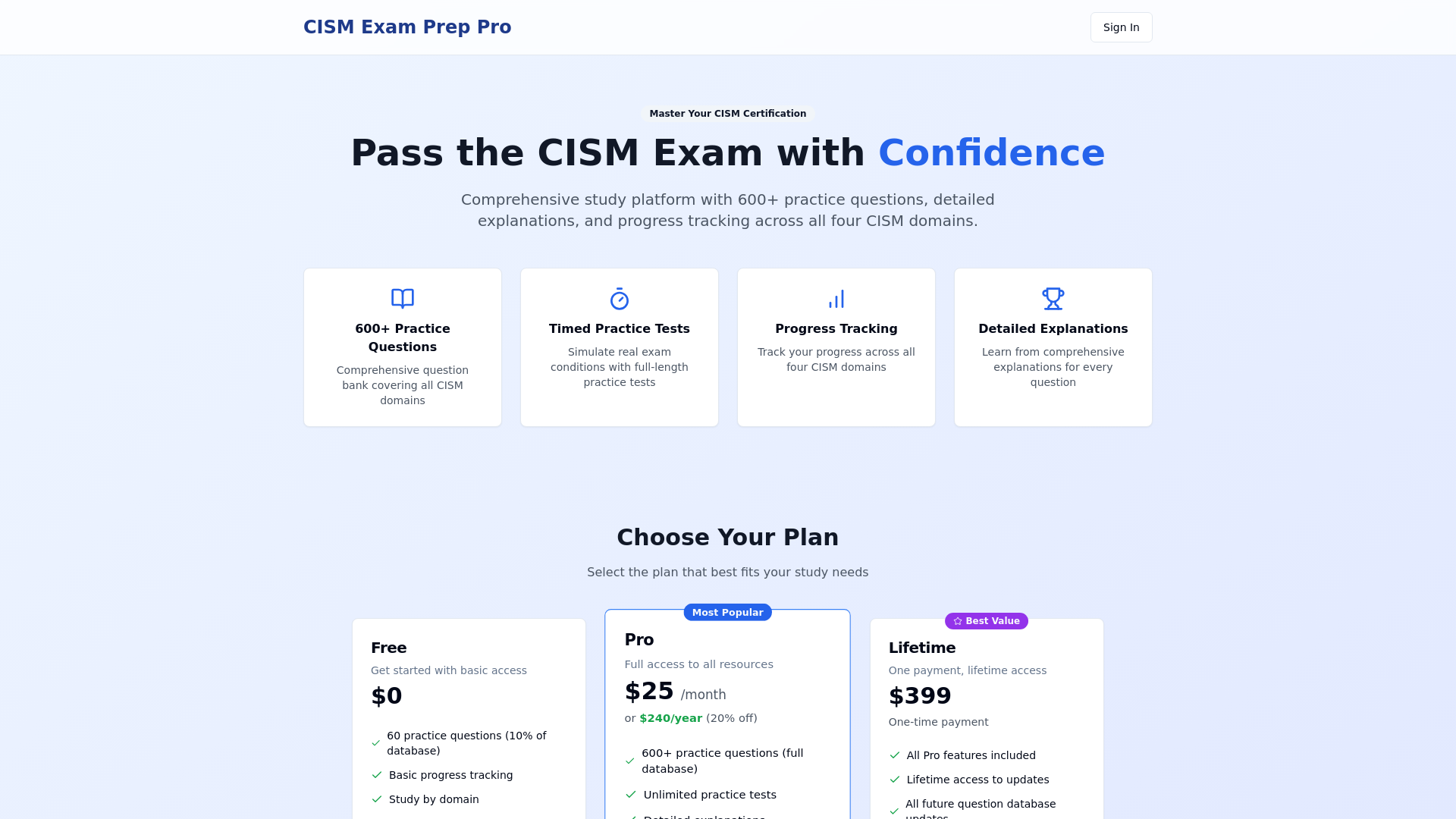 CISM Exam Prep Pro - Certified Information Security Manager Study App