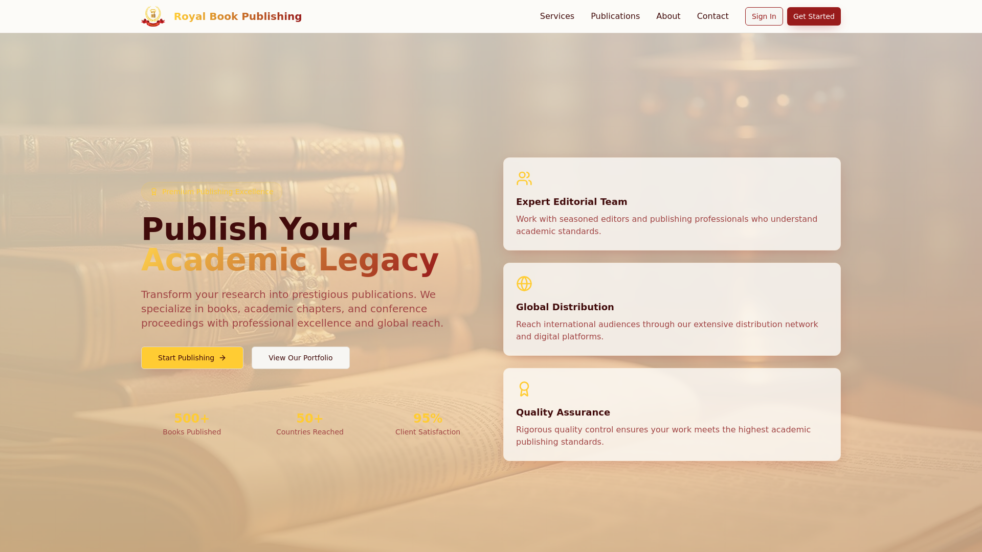 Royal Book Publishing - Academic Publishing Excellence