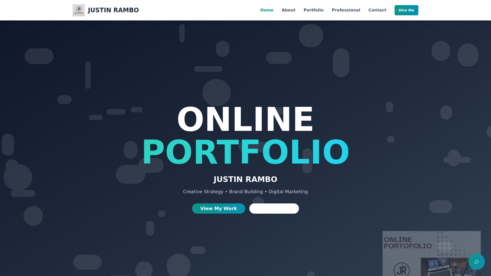 Justin Rambo - Creative Strategy & Digital Marketing | 75033, 33156, 90046
