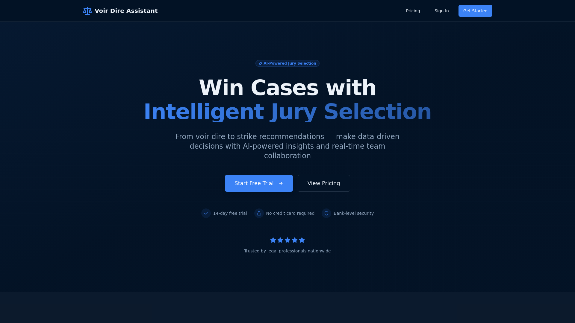 Voir Dire Assistant - AI-Powered Jury Selection Management