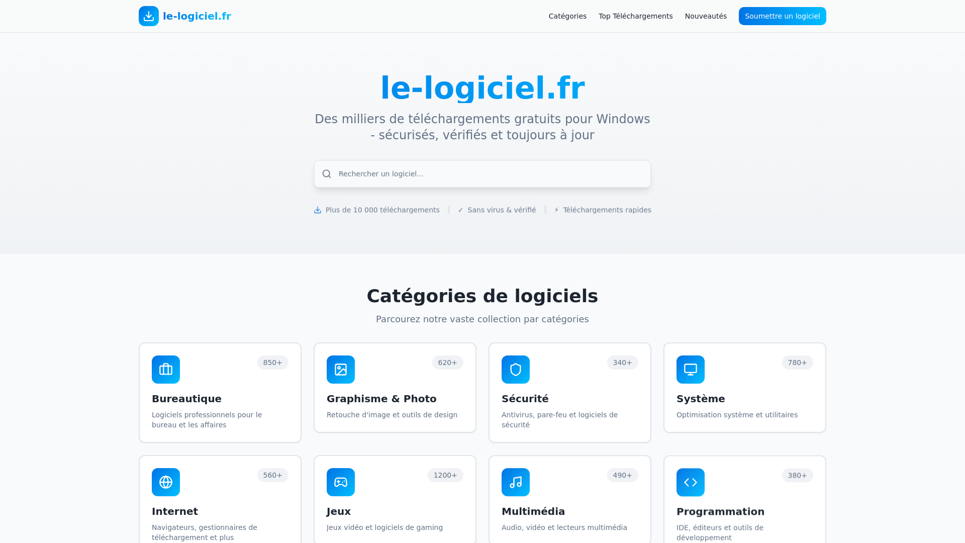 le-logiciel.fr - Téléchargements gratuits de logiciels pour Windows