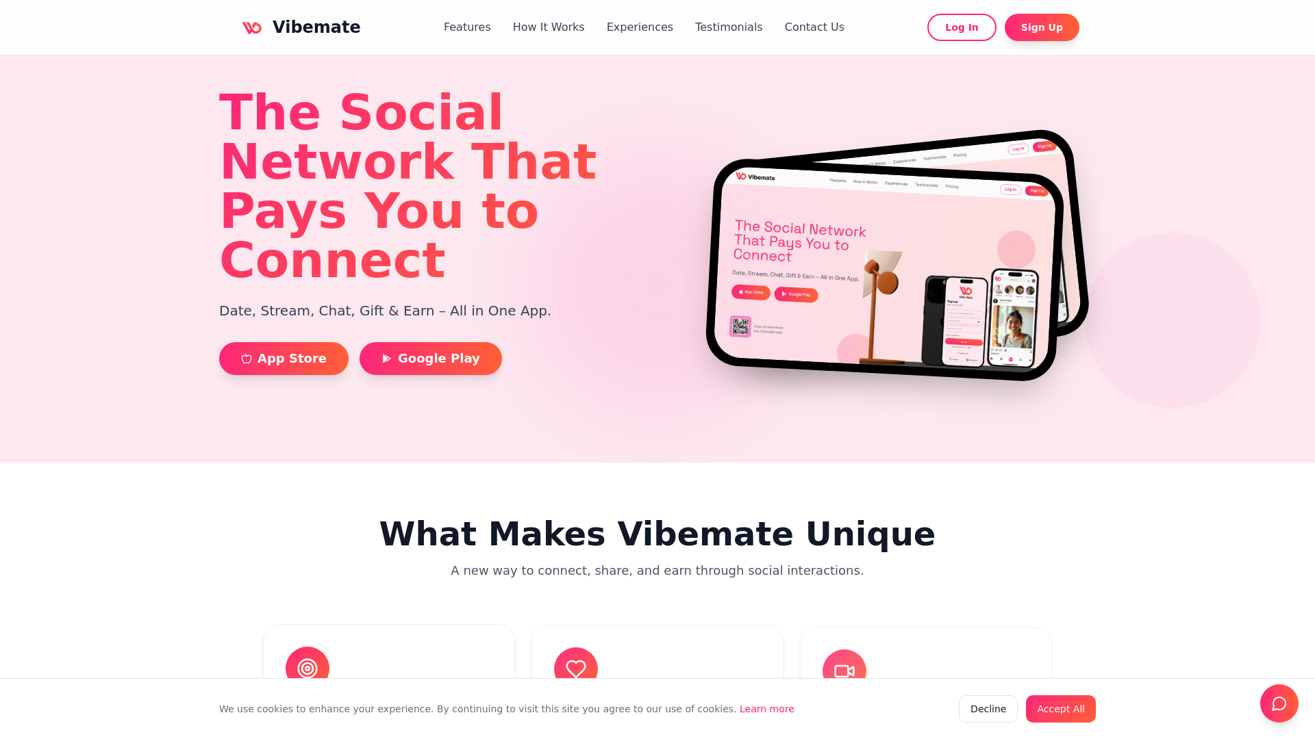 Vibemate - Connect, Create & Earn