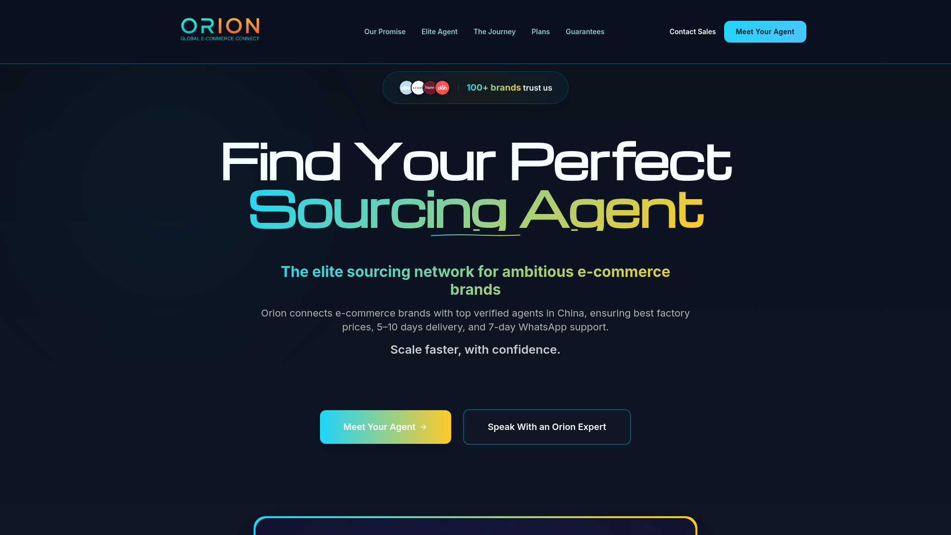 Orion - The elite sourcing network for ambitious e-commerce brands