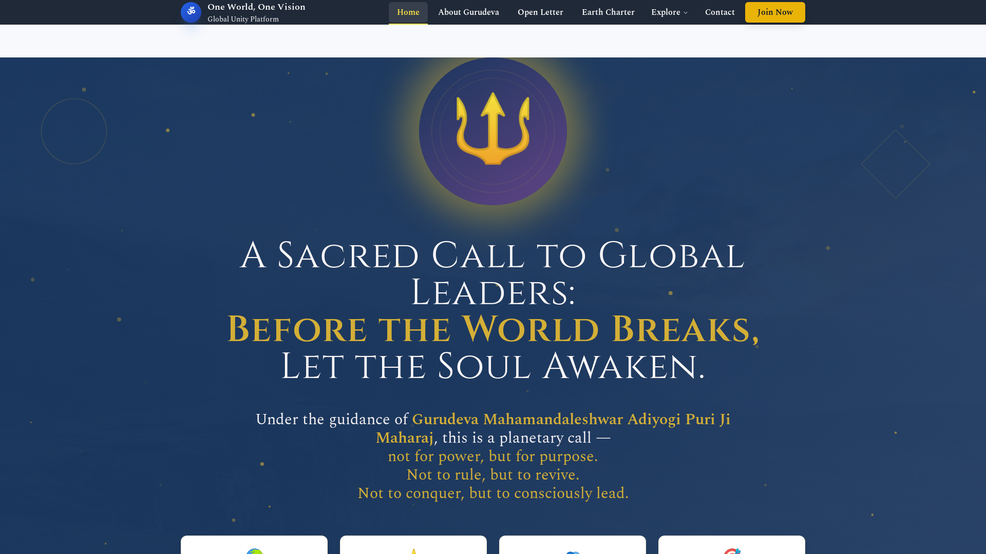 One World, One Vision – A Divine Strategy to Unite Global Leadership ...