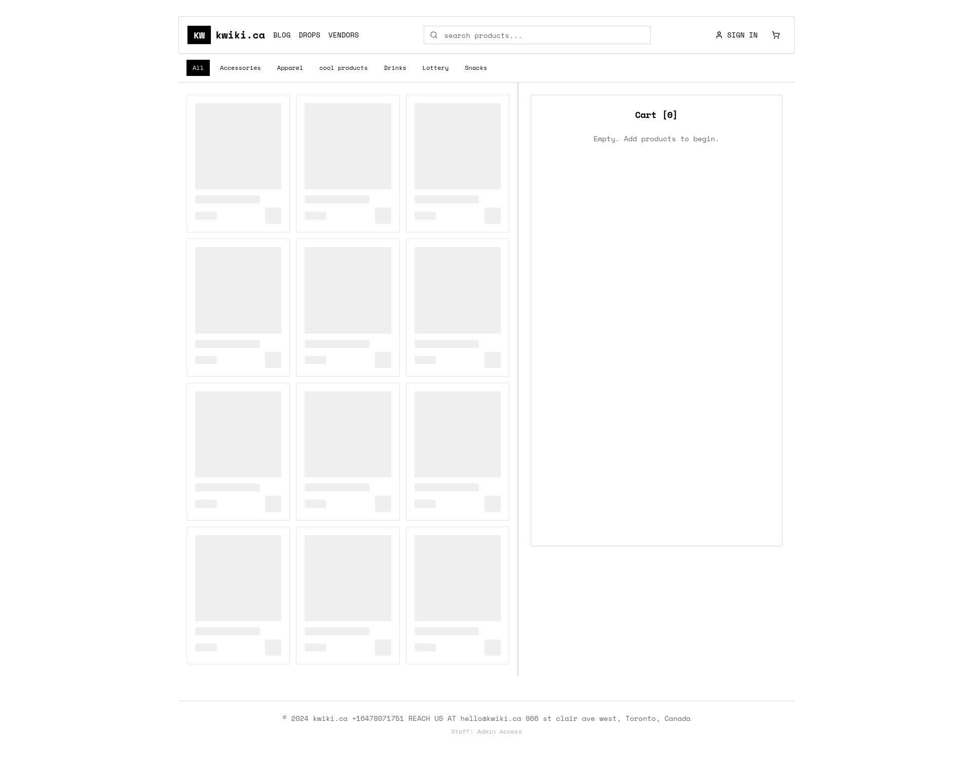 kwiki.ca - Fast Minimalist E-commerce