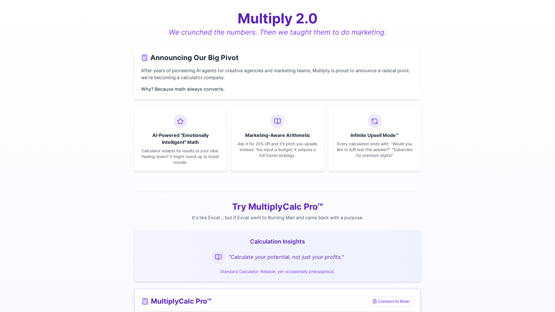 Multiply 2.0: The World's Smartest Calculator