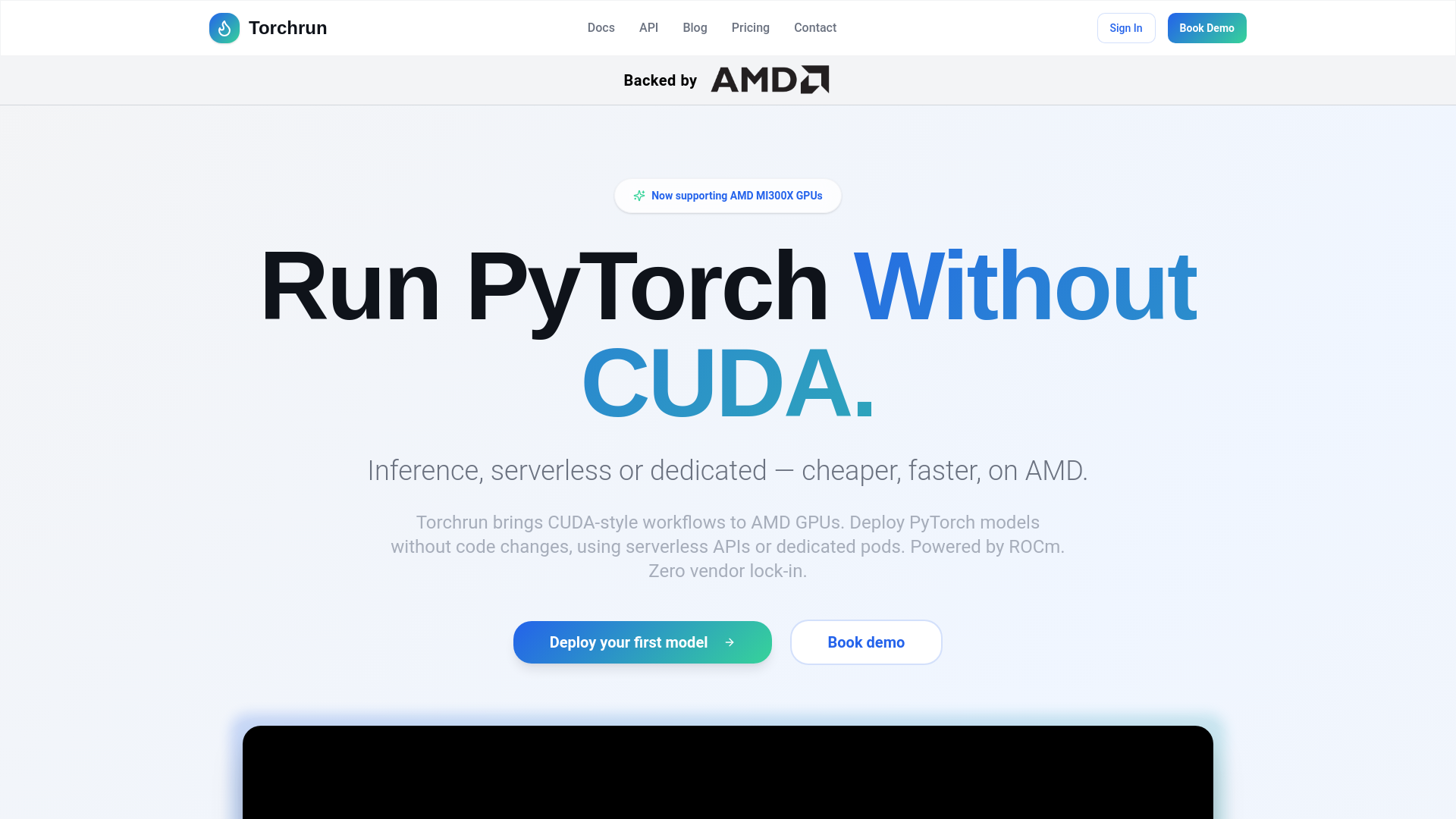 Torchrun - Run PyTorch. Without CUDA.