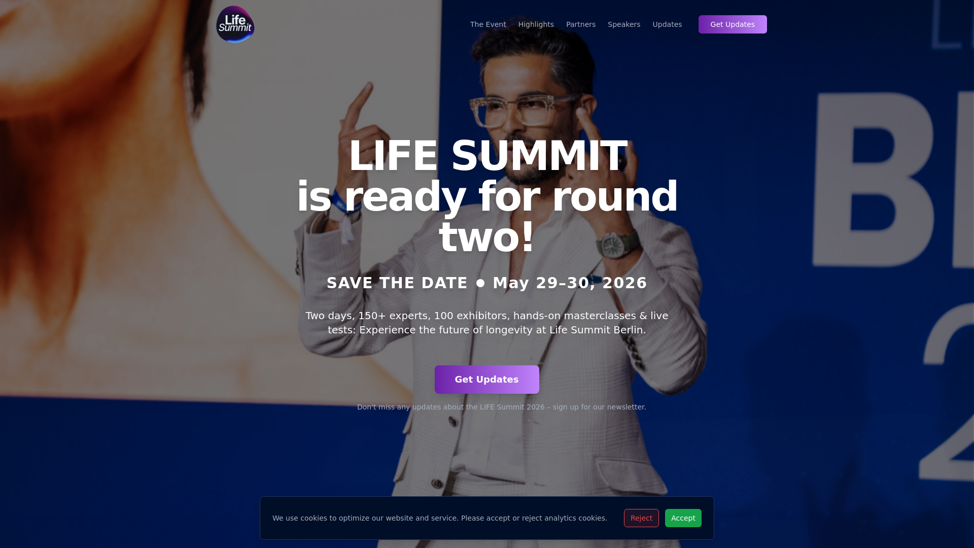 LIFE Summit 2026 - The Premier Longevity Event