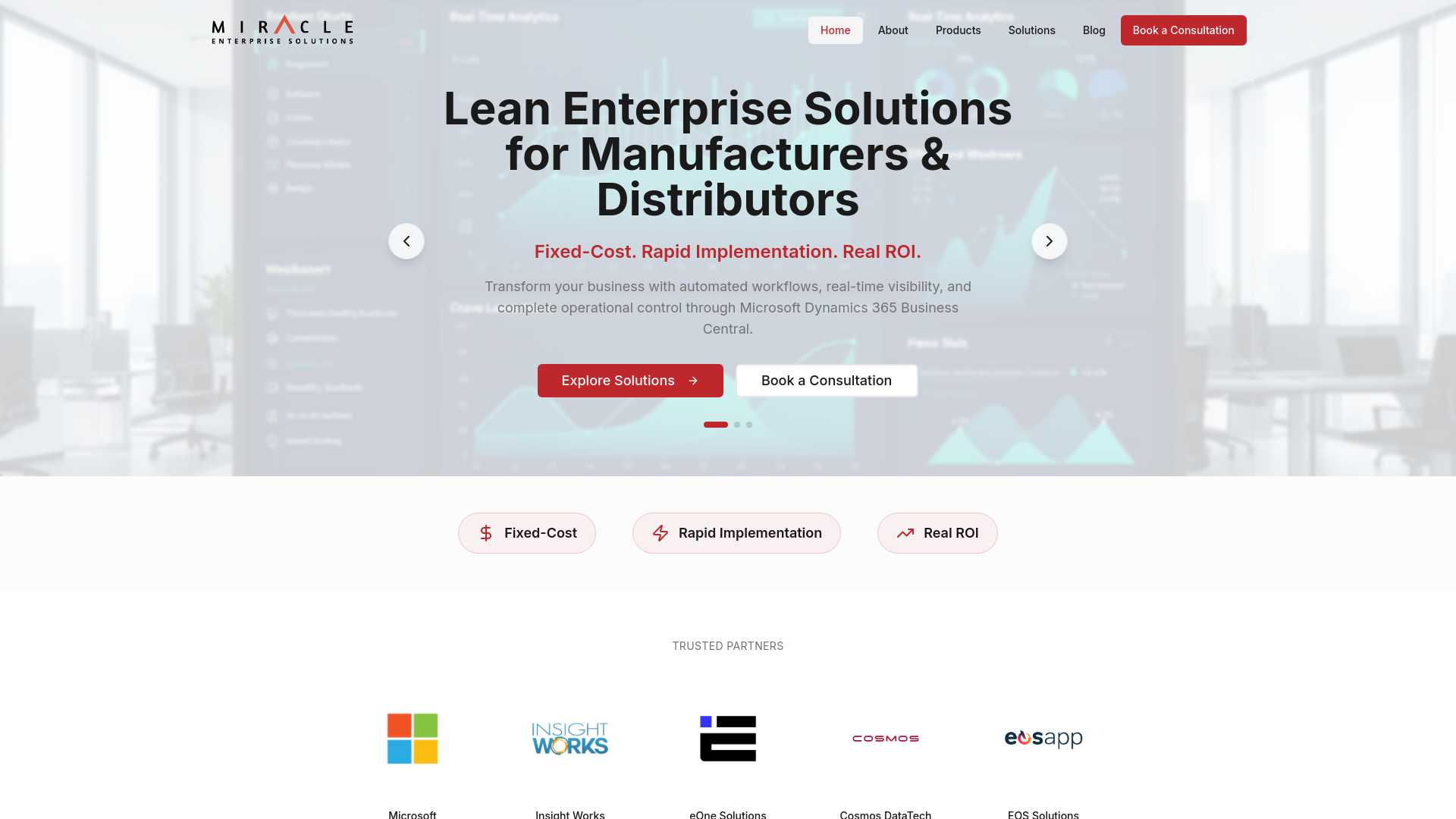 Miracle ERP - Lean Enterprise Solutions | Microsoft Dynamics 365 ...
