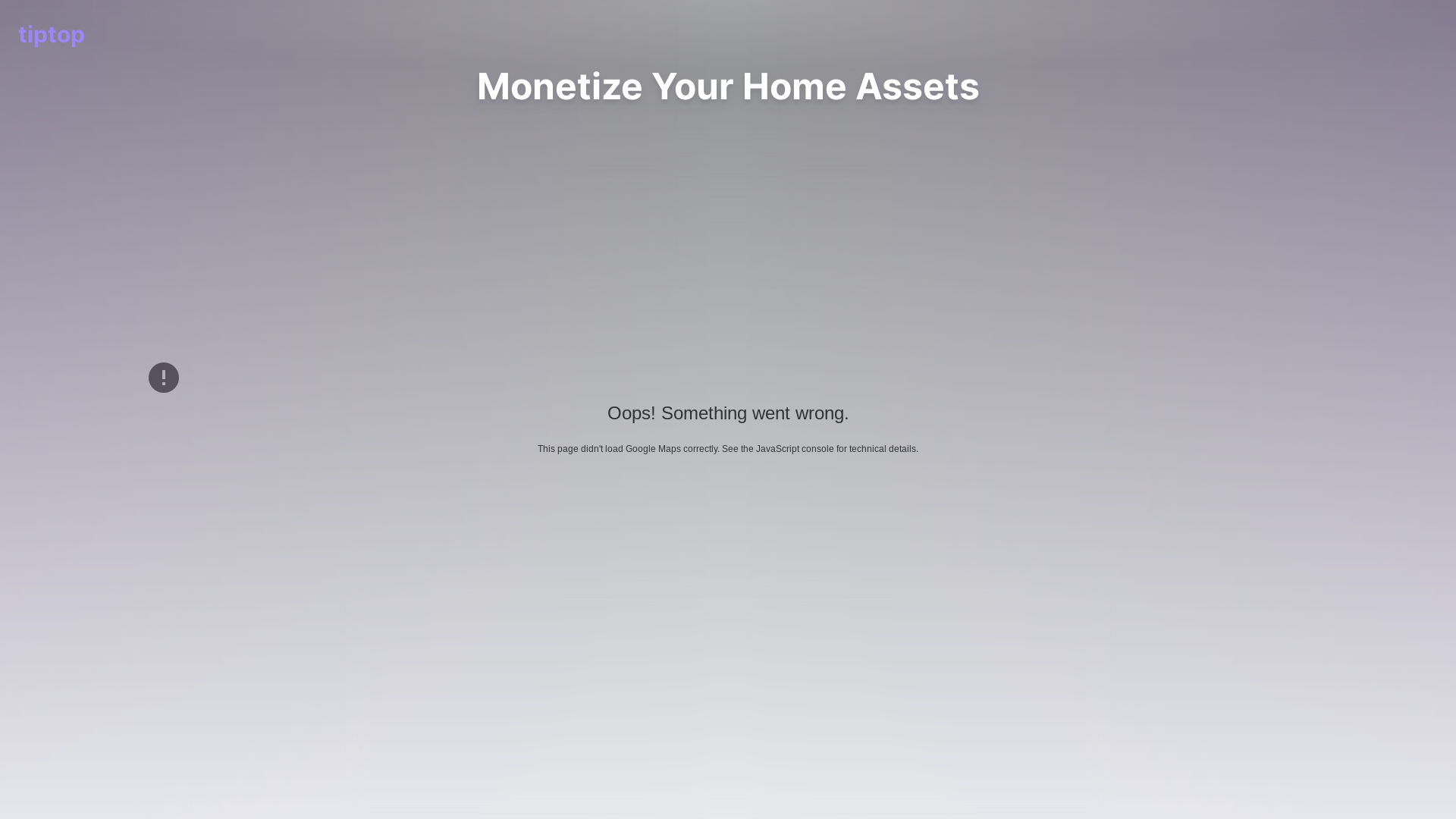 Tiptop - Monetize Your Home Assets