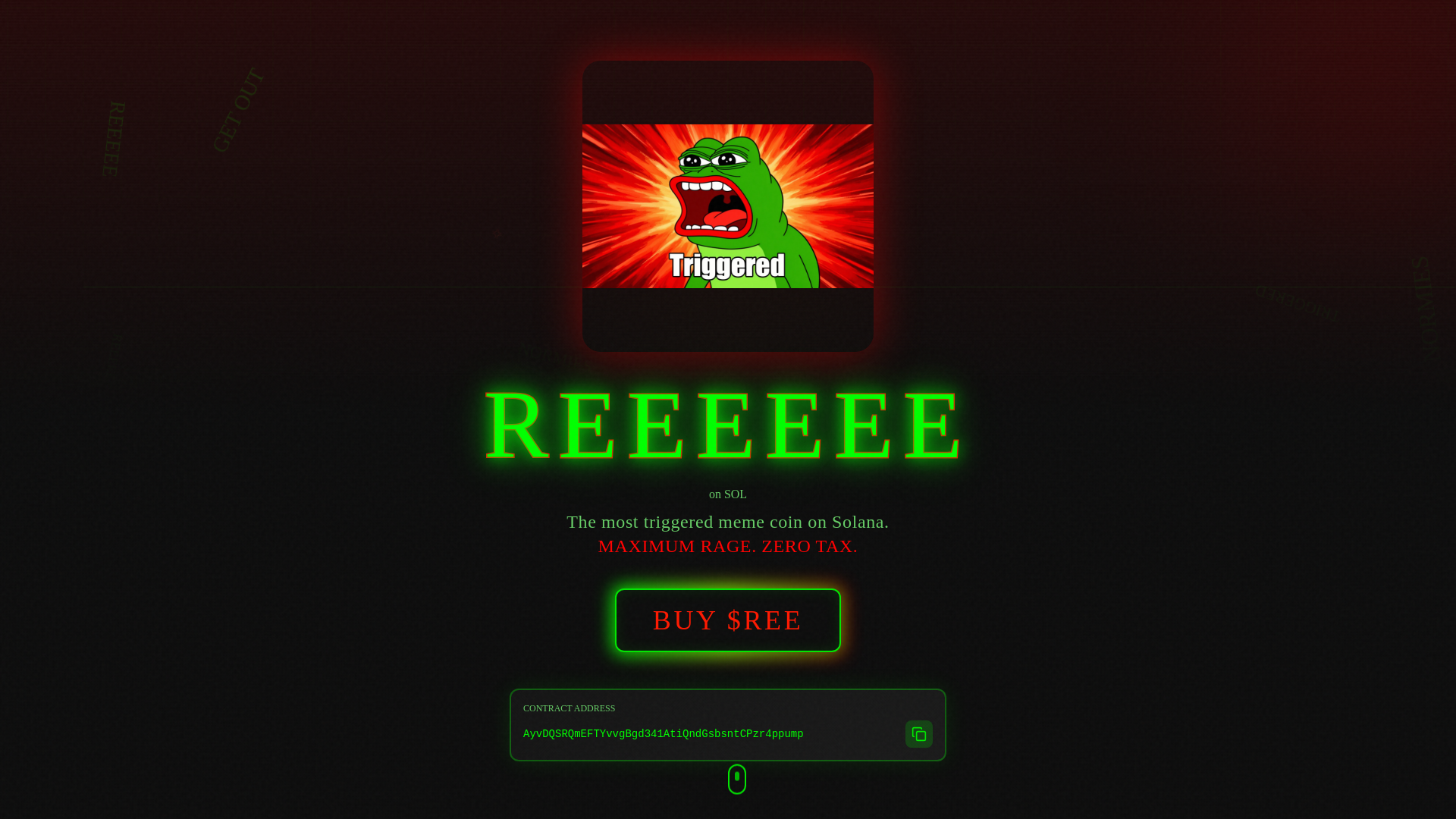 $REE - The Most Triggered Meme Coin on Solana