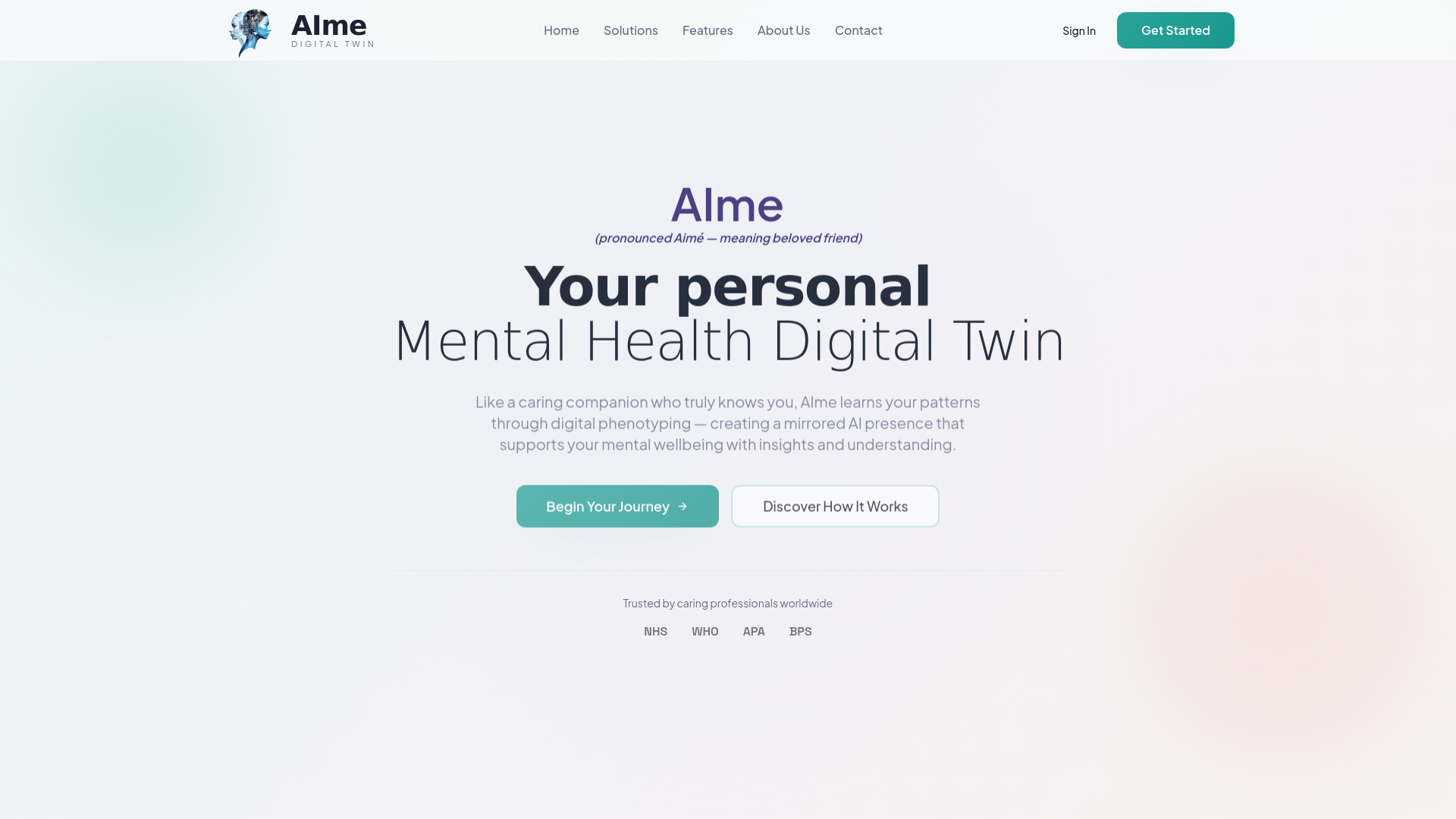AIme - Mental Health Digital Twin | Personalized AI Wellness Support