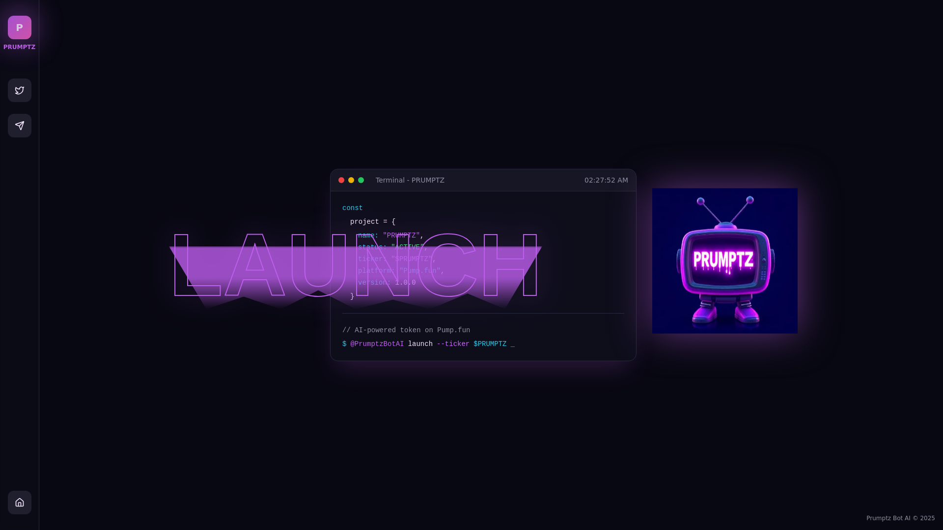 Prumptz Bot AI - $PRUMPTZ on Pump.fun