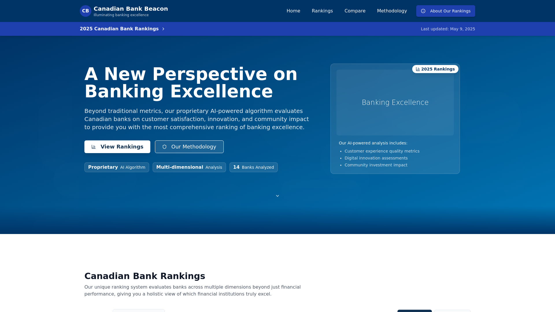 Canadian Bank Beacon 2025 | ATB Financial Ranks #1 in Banking Excellence