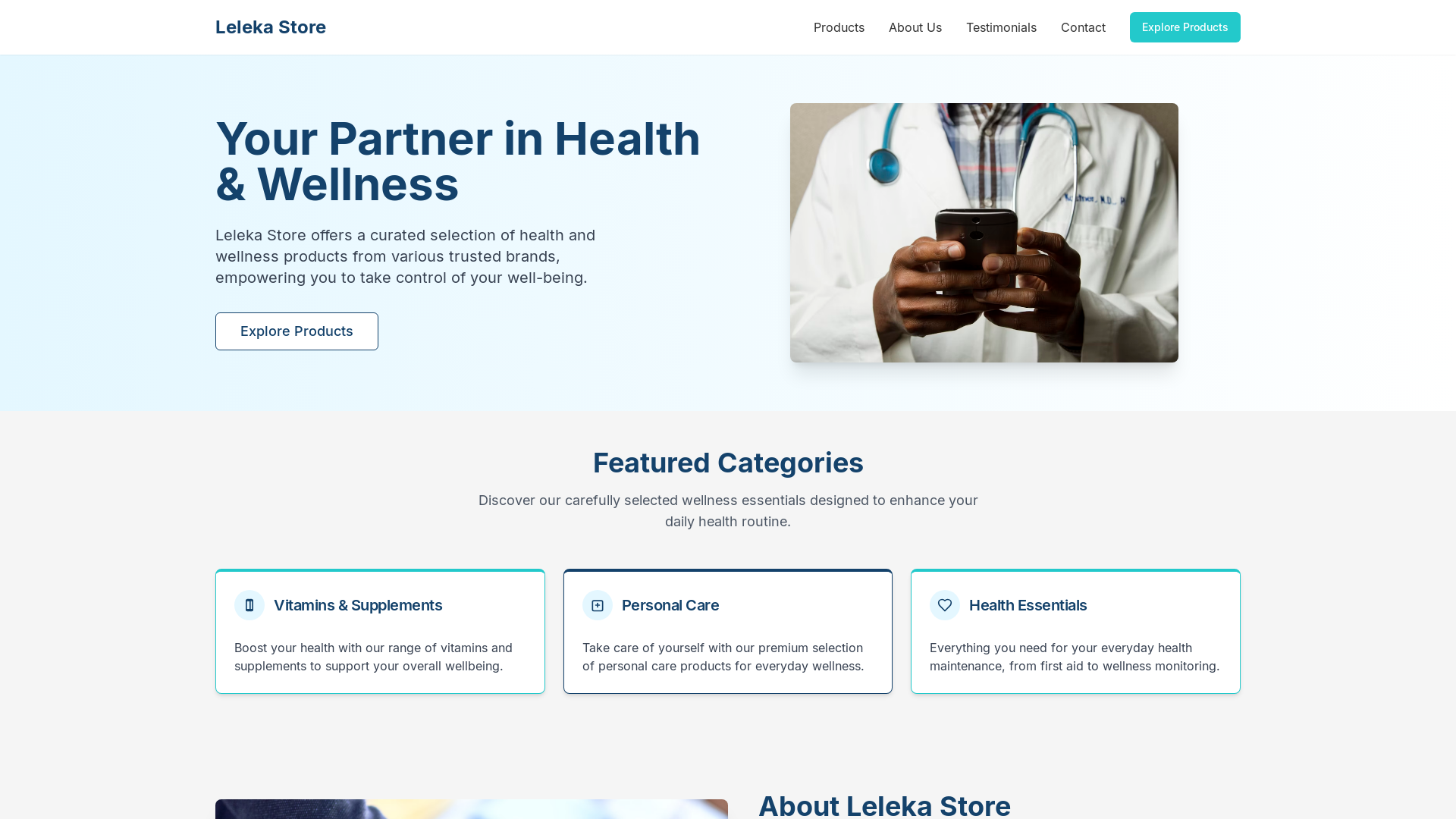 Leleka Store - Healthcare Simplified