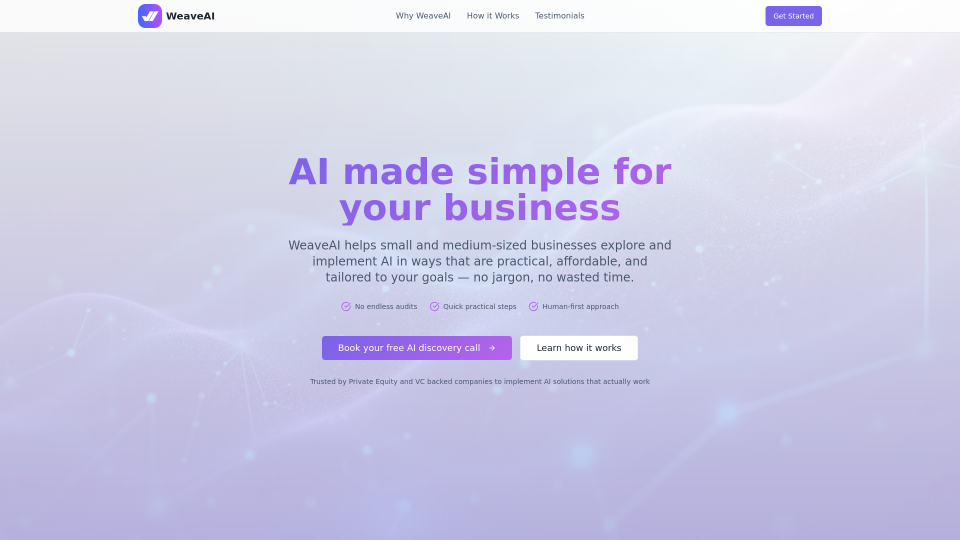 WeaveAI - AI Made Simple for Your Business