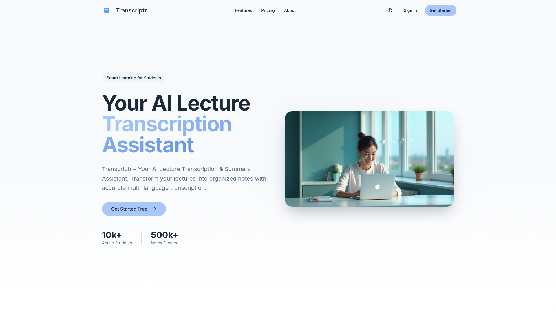 Transcriptr - AI Lecture Transcription, Summaries & Study Tools | Multi ...