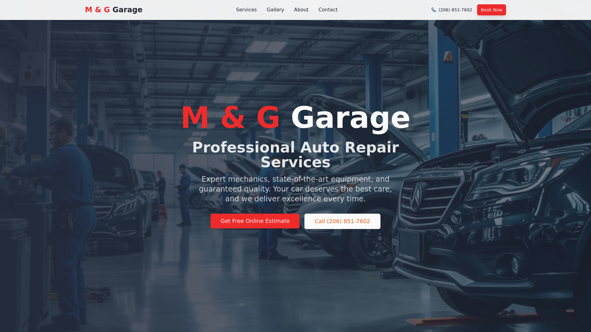 M & G Garage - Professional Auto Repair Services | Expert Mechanics