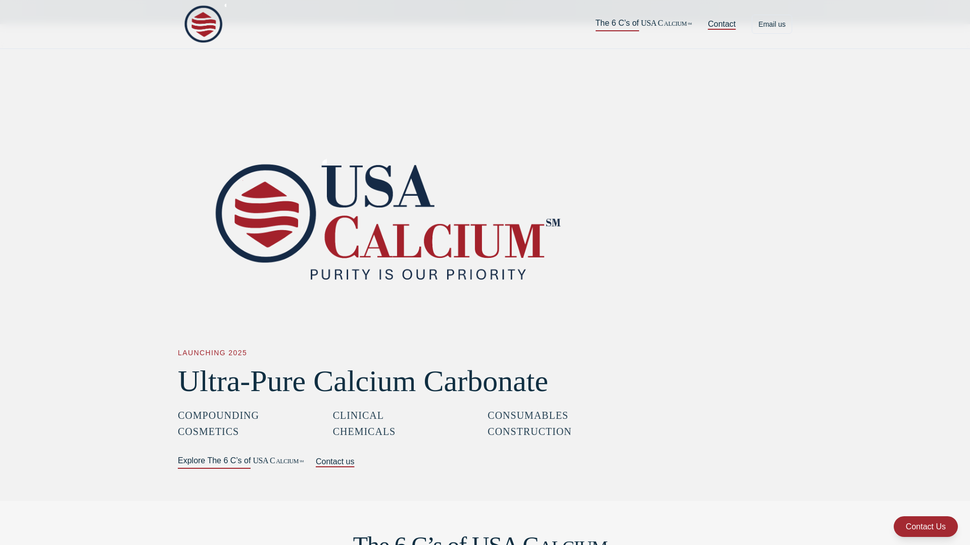 USA CALCIUM — Ultra‑Pure Calcium Carbonate