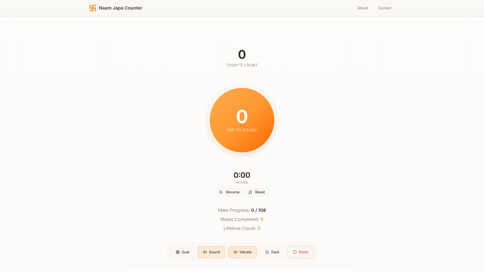Japa Counter - Simple Mindful Counting Tool