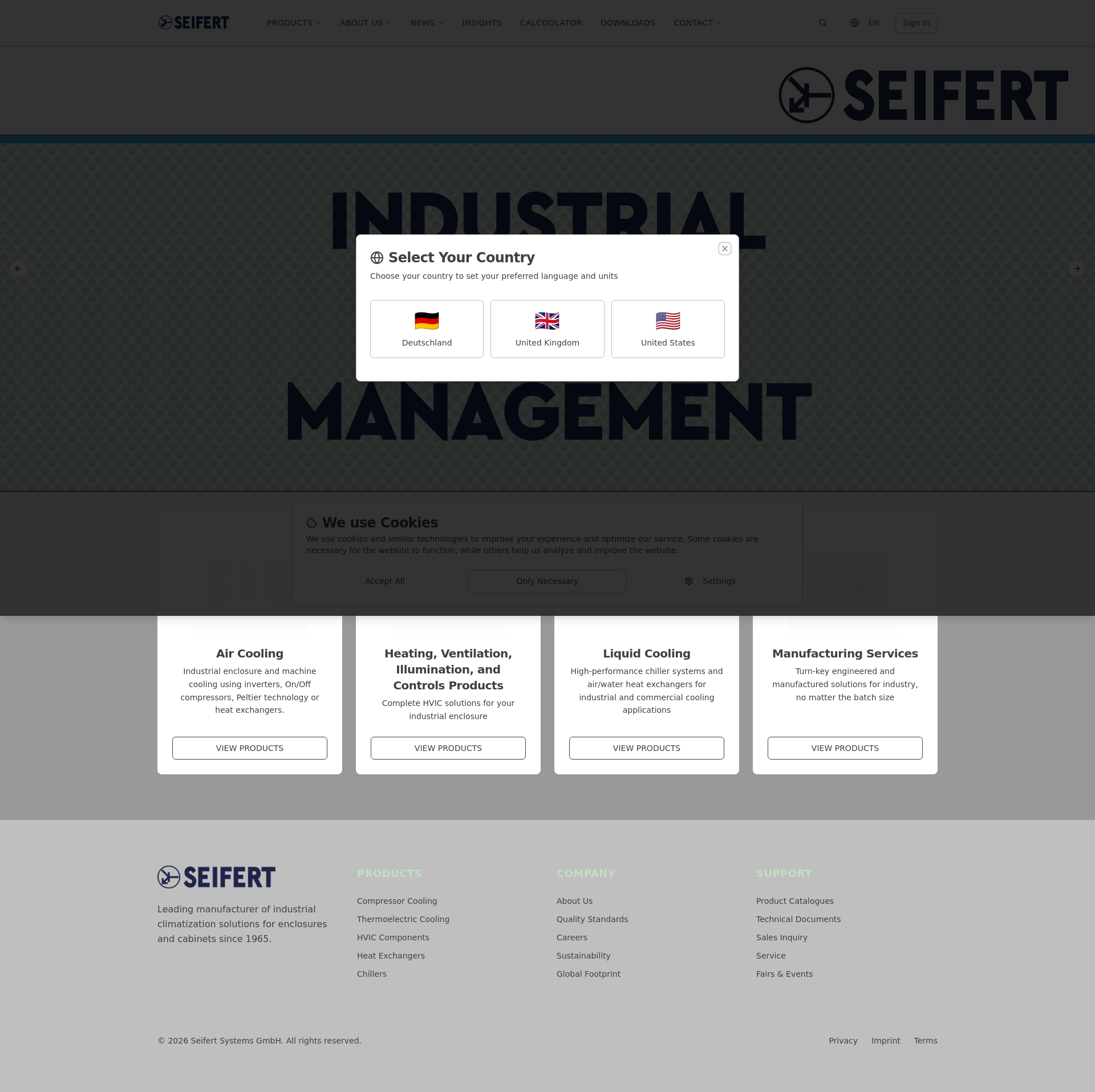 Seifert Systems - Thermal Management Solutions & Cooling Systems