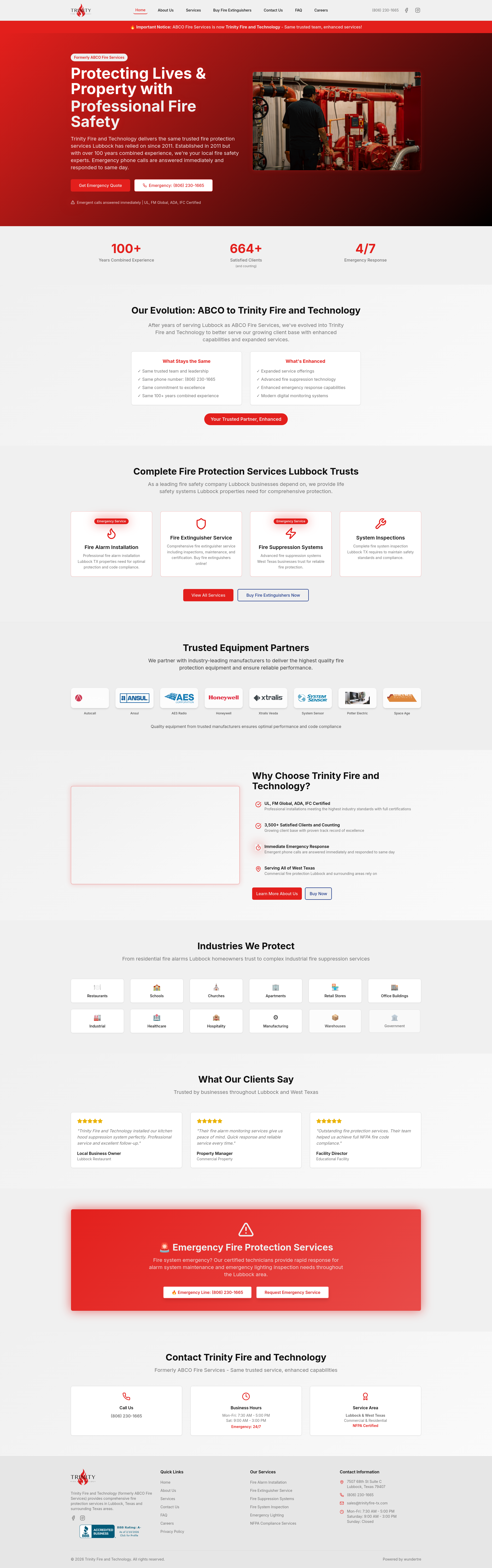 Trinity Fire & Technologies - Fire Protection Services, Fire ...