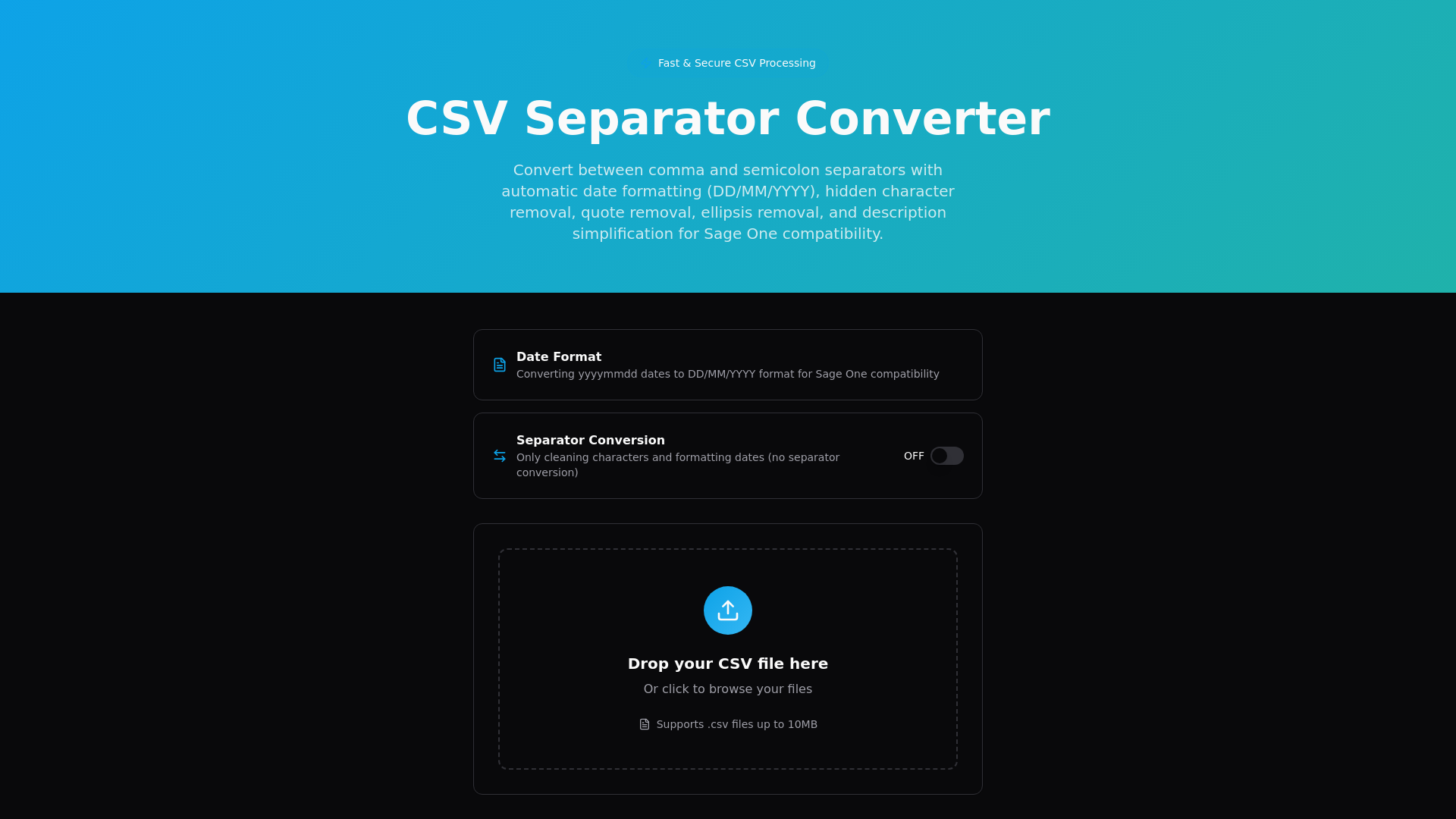 CSV Separator Converter - Convert Commas to Semicolons Instantly